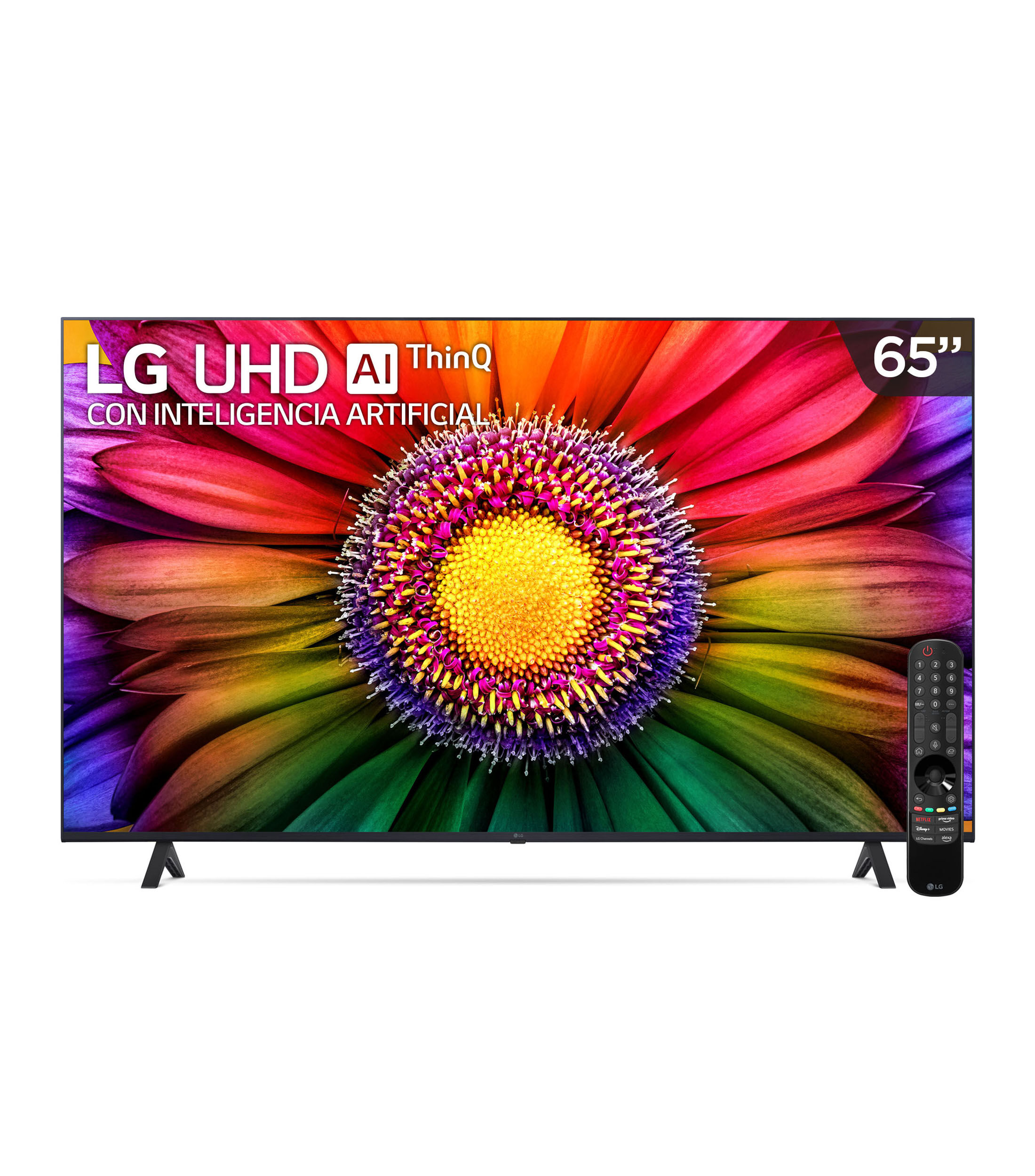 LG Pantalla Pulgadas Plana UHD AI ThinQ K WebOS SMART TV UR PSA Negra El Palacio De