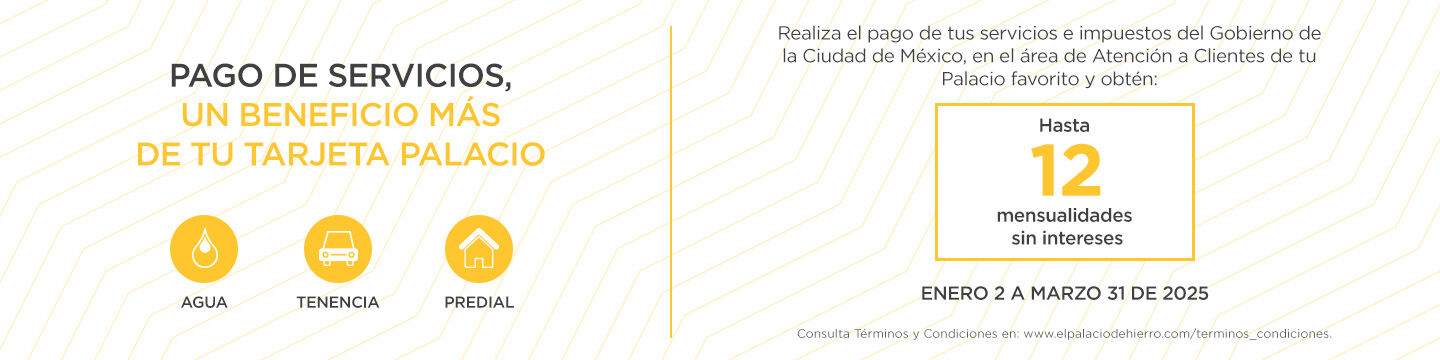 Tarjeta Palacio - Solicítala en Línea | El Palacio de Hierro