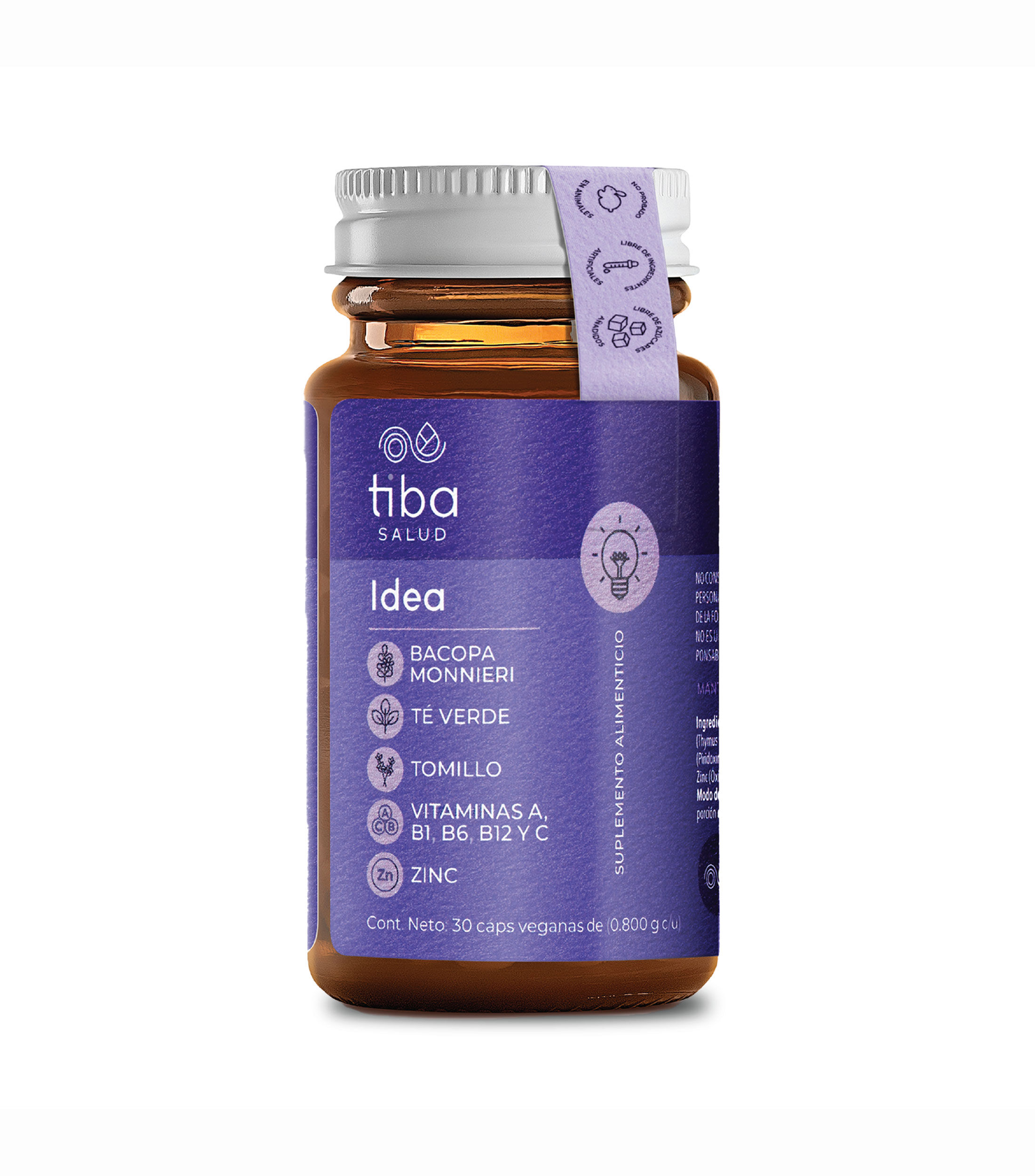 Tiba Salud Suplemento Alimenticio Idea, 30 Cápsulas Veganas - El ...