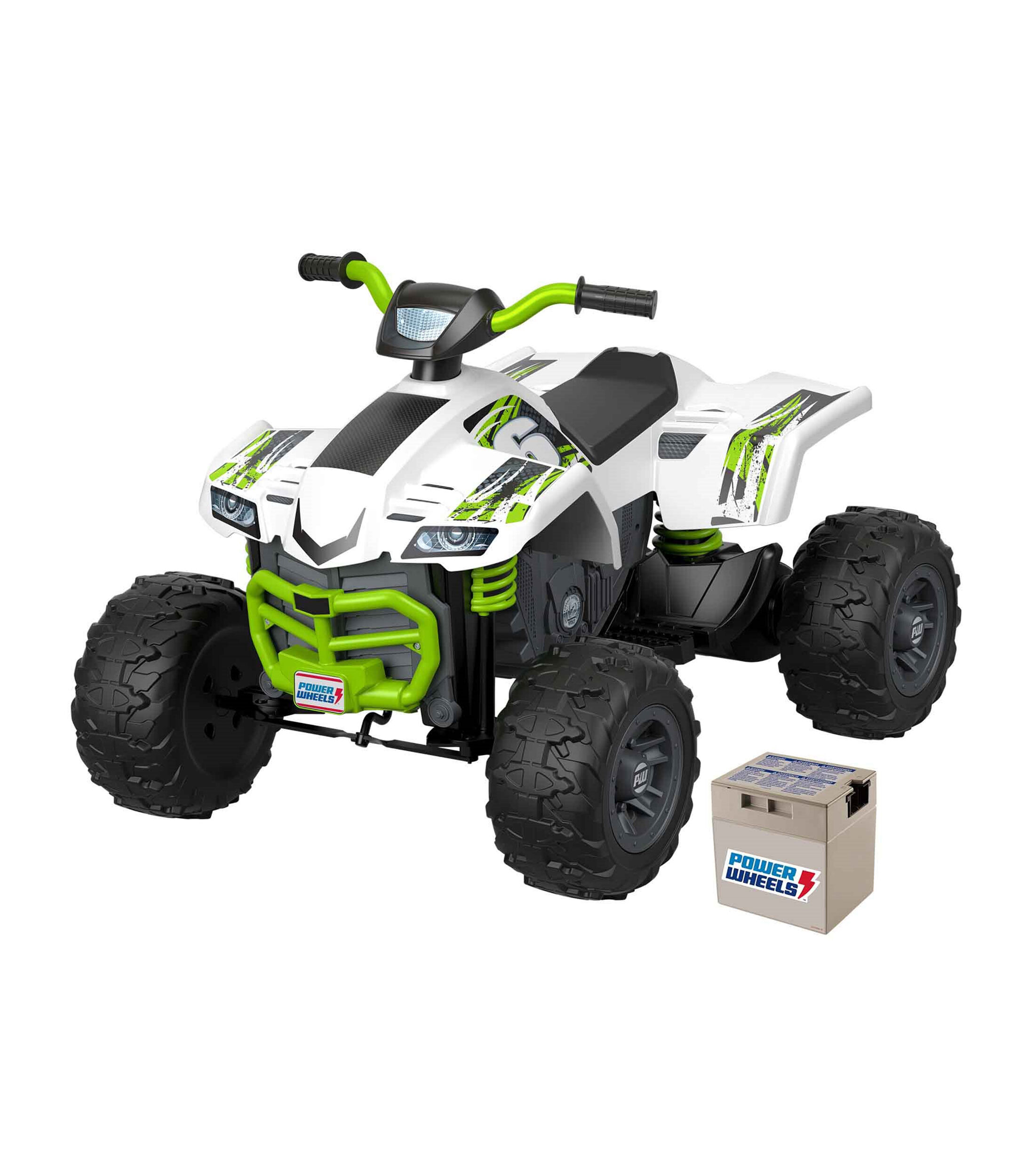 Fisher-Price: Cuatrimoto montable Power Wheels Vehículo Montable Racing ATV 12V Niño | El ...
