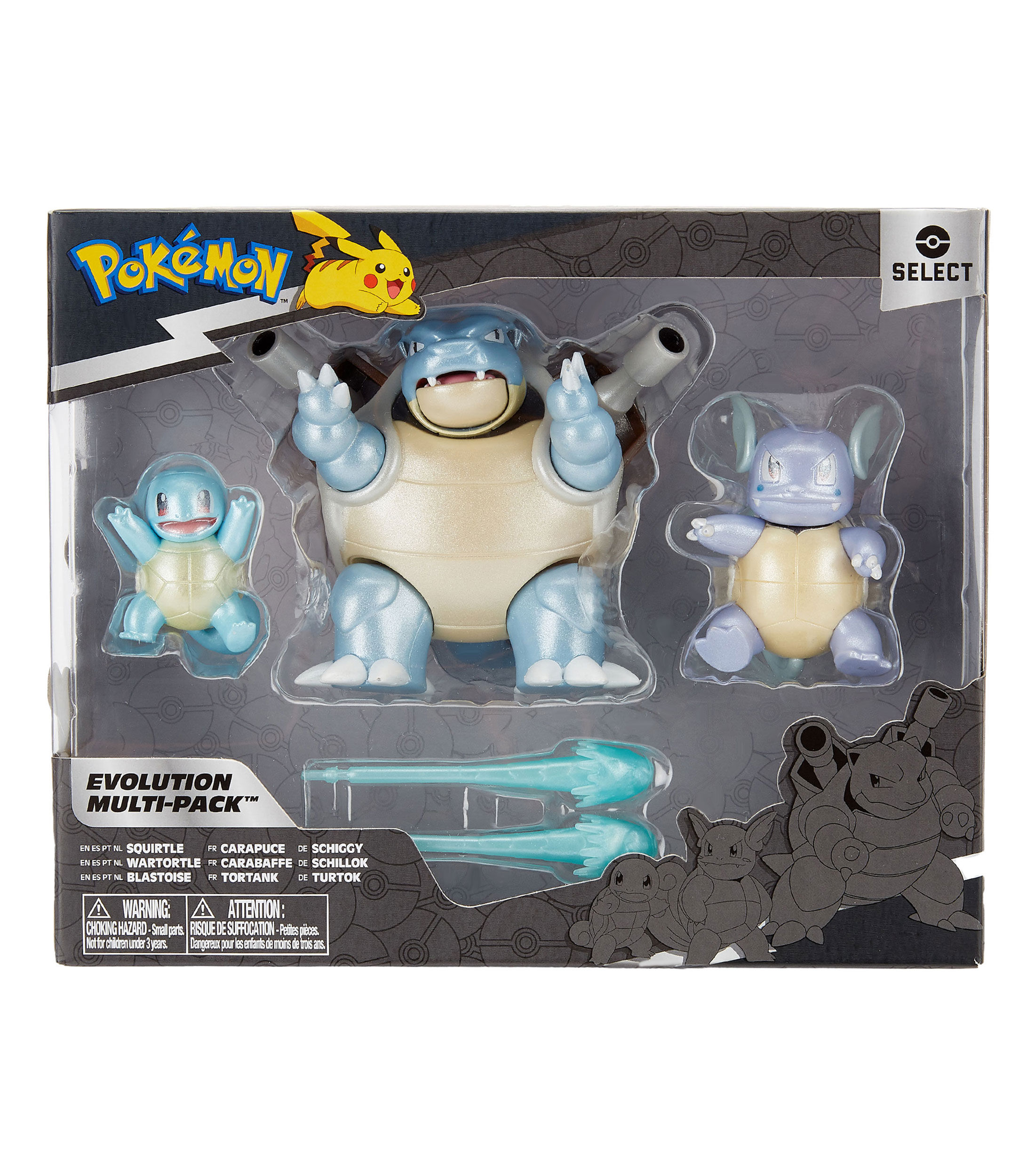 Pokémon Set 4 Figuras Evolution Squirtle - El Palacio de Hierro