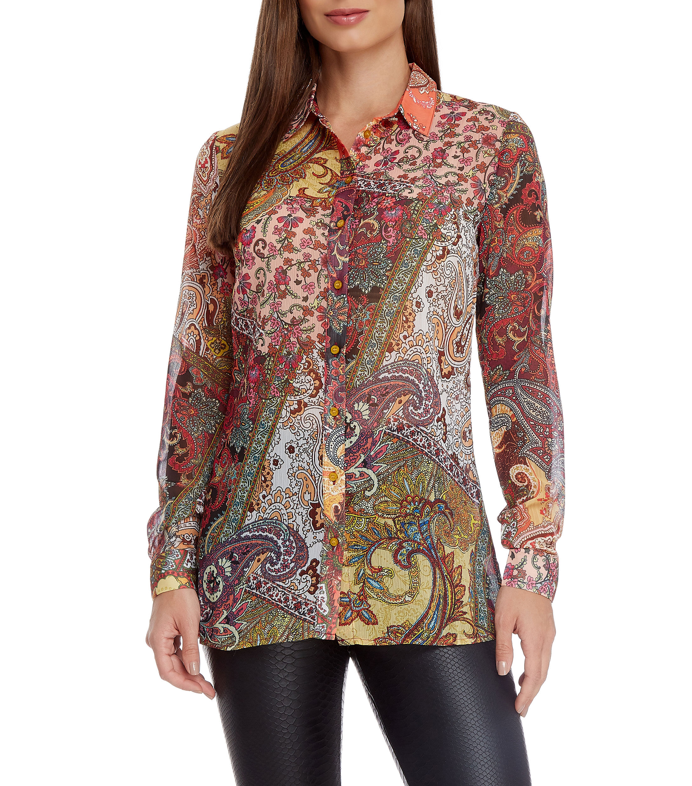 Guess Blusa floral manga larga Mujer - El Palacio de Hierro