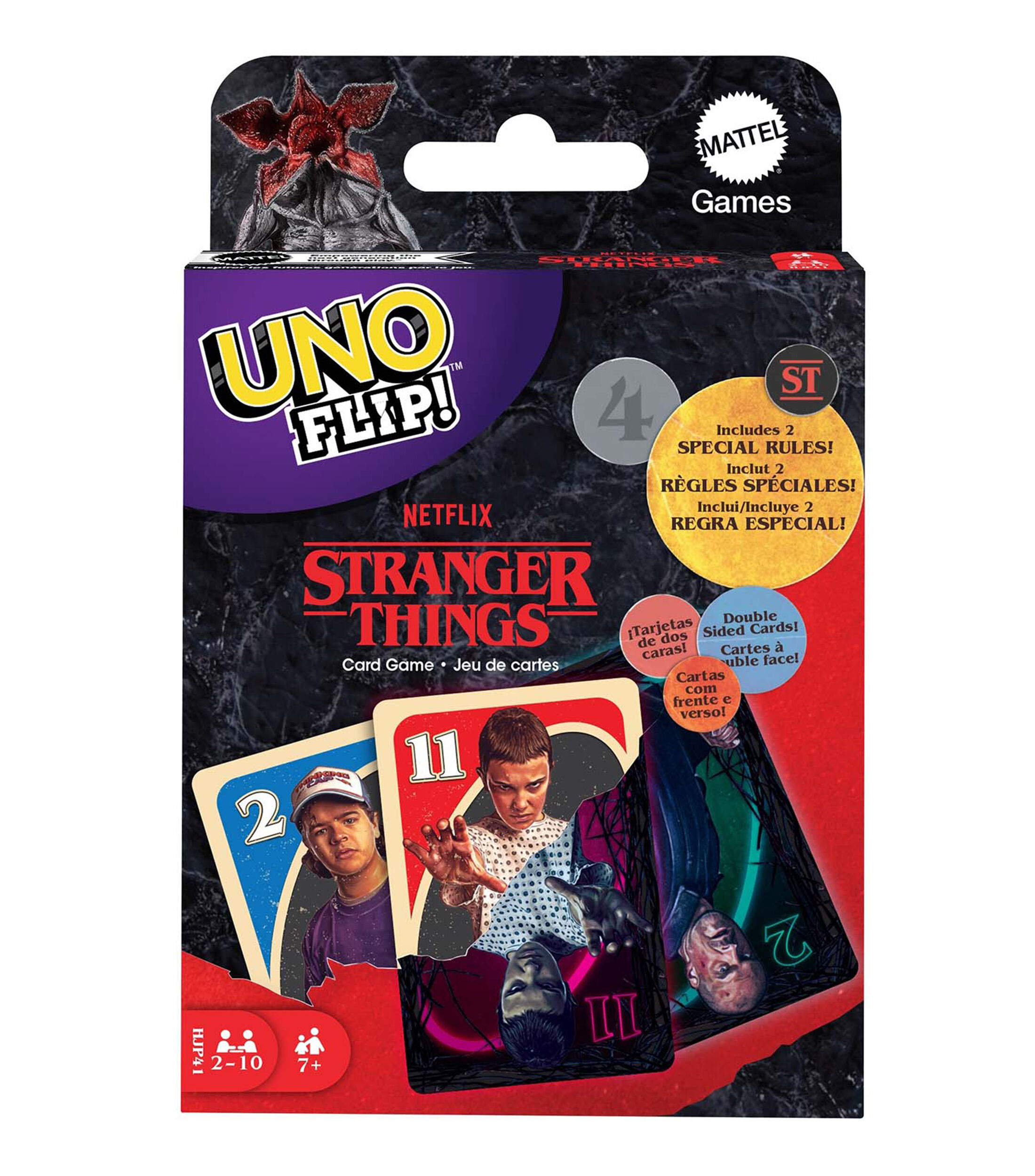 Mattel Games Juego de Cartas: UNO FLIP! Stranger Things - El Palacio de ...