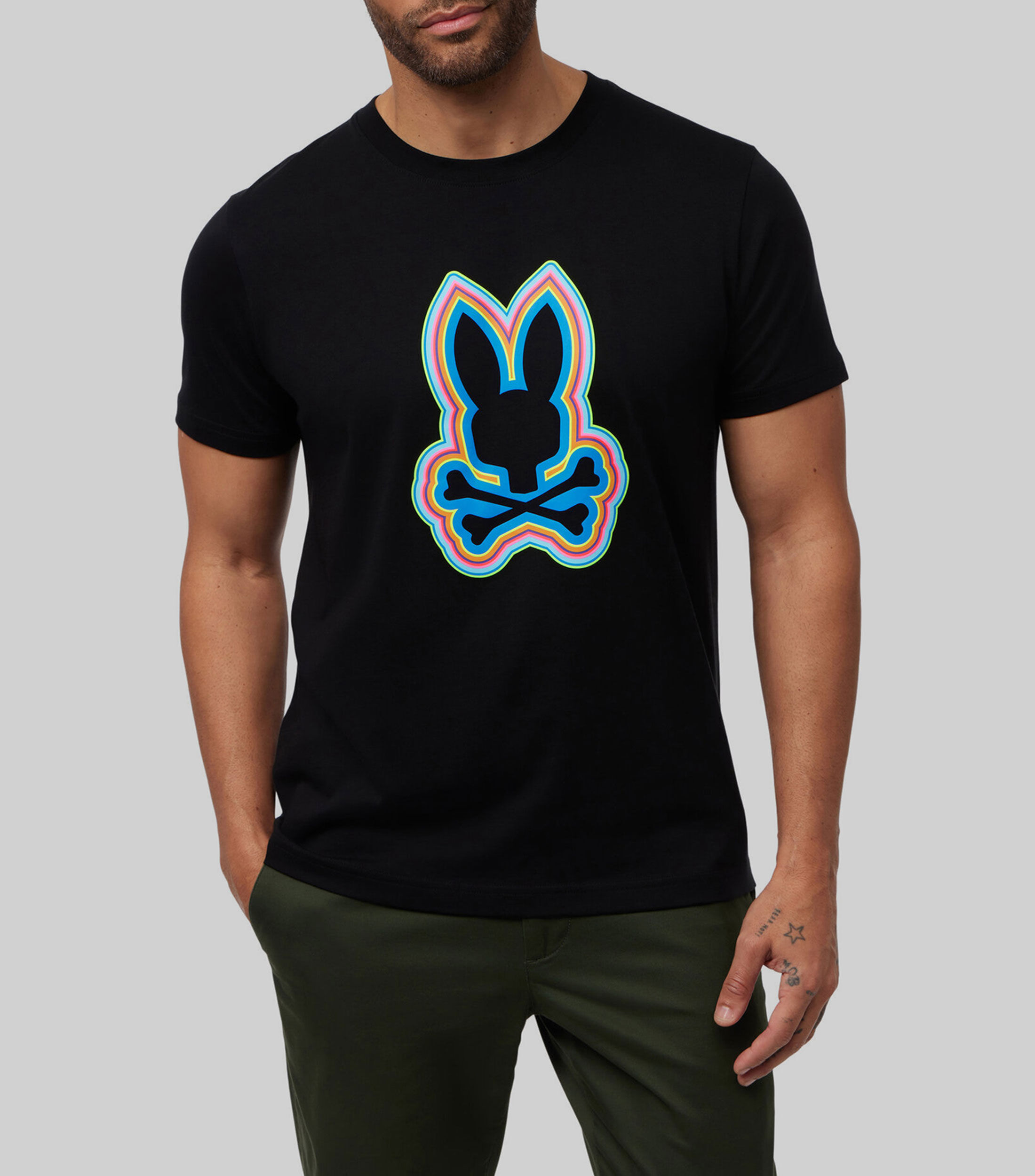 Psycho Bunny: Playera Cuello Redondo Manga Corta Hombre | El Palacio de ...