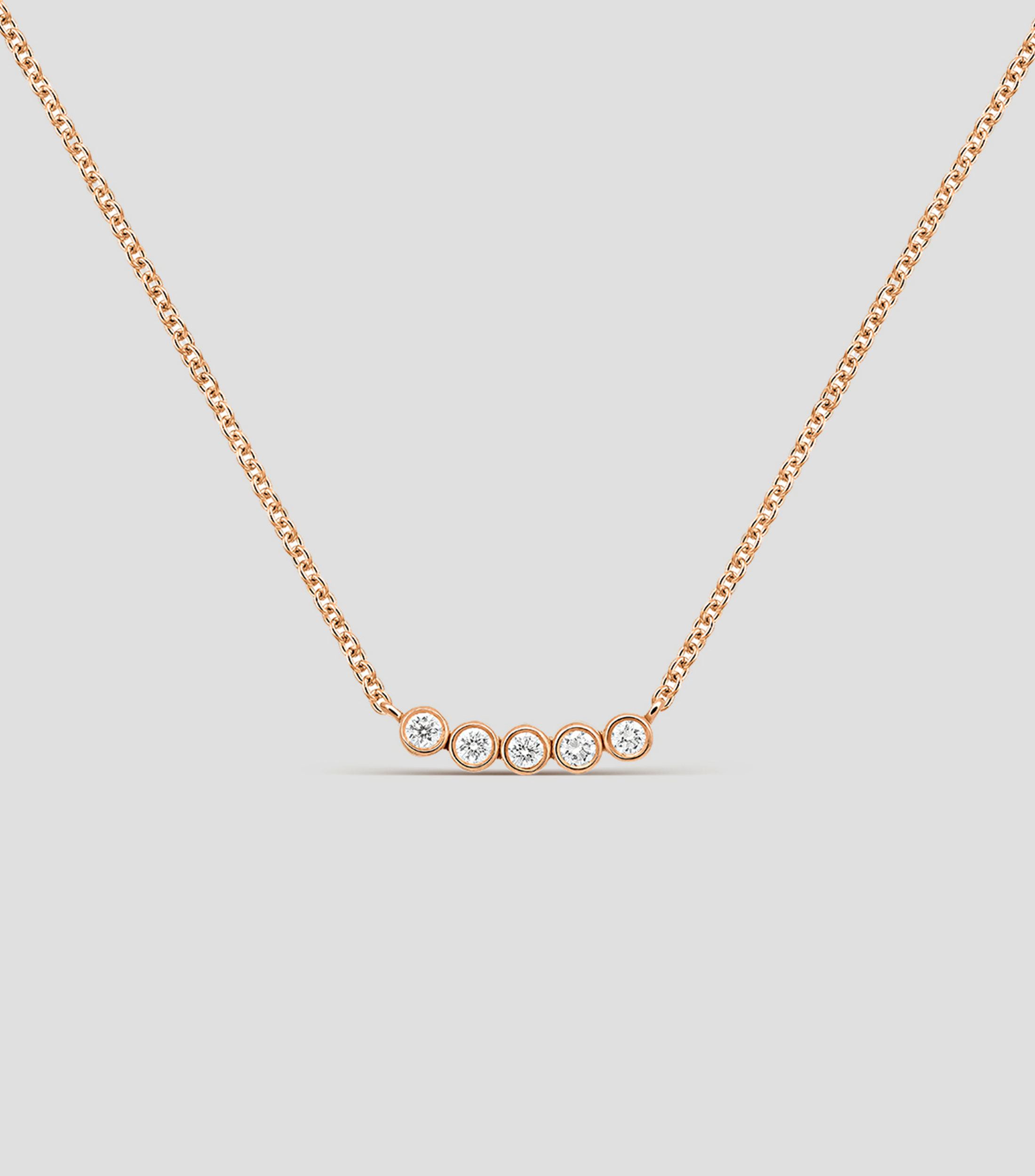 Suarez Collar en oro rosa 18 Kts con diamantes Orion Mujer - El Palacio ...