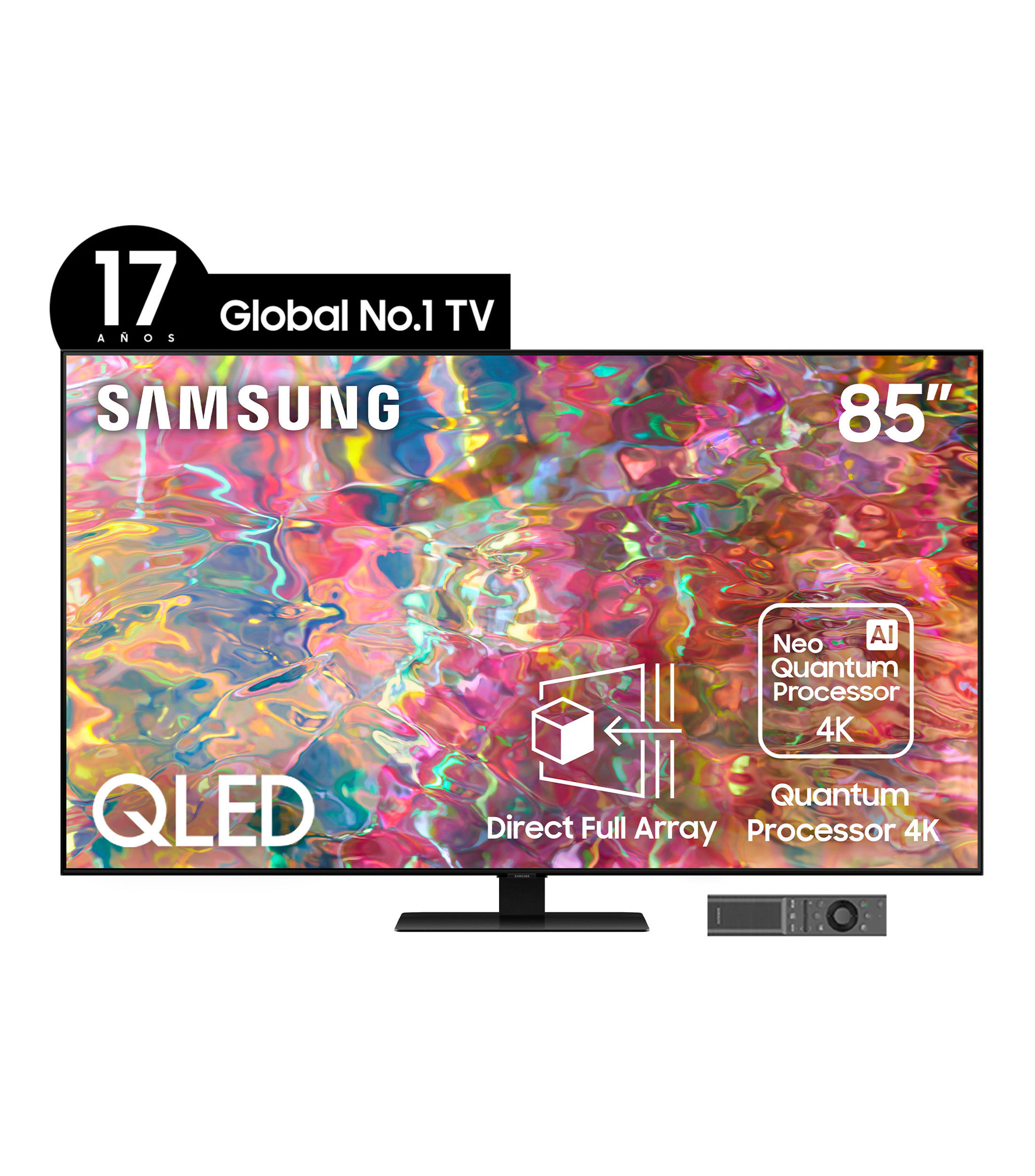 Samsung: Pantalla Samsung 85 Pulgadas Plana QLED 4K QN85Q80BAFXZX | El ...