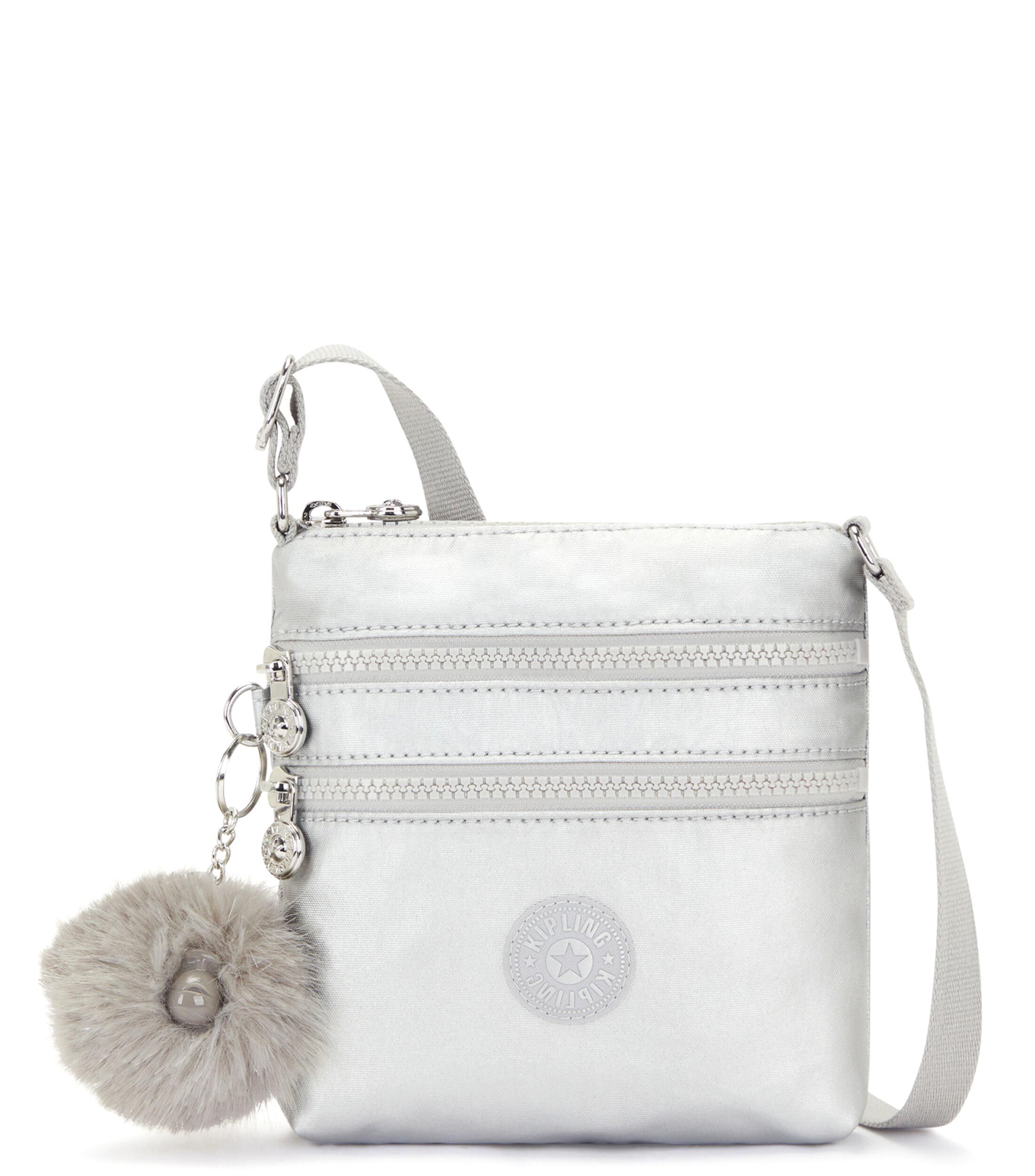 Kipling: Bolso mini crossbody plateado Alvar XS Mujer | El Palacio de ...
