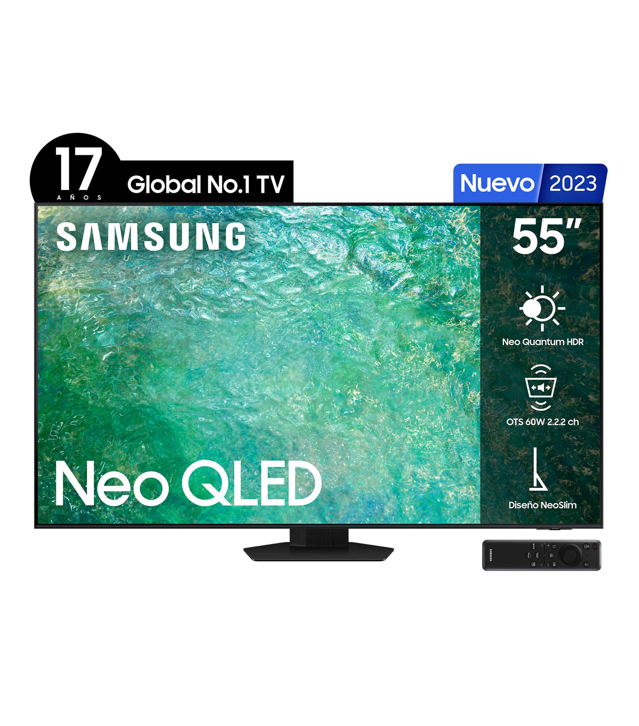 Samsung: Pantalla 55 Pulgadas plana QLED 4K, Neo, QN55QN85CAFXZX | El ...