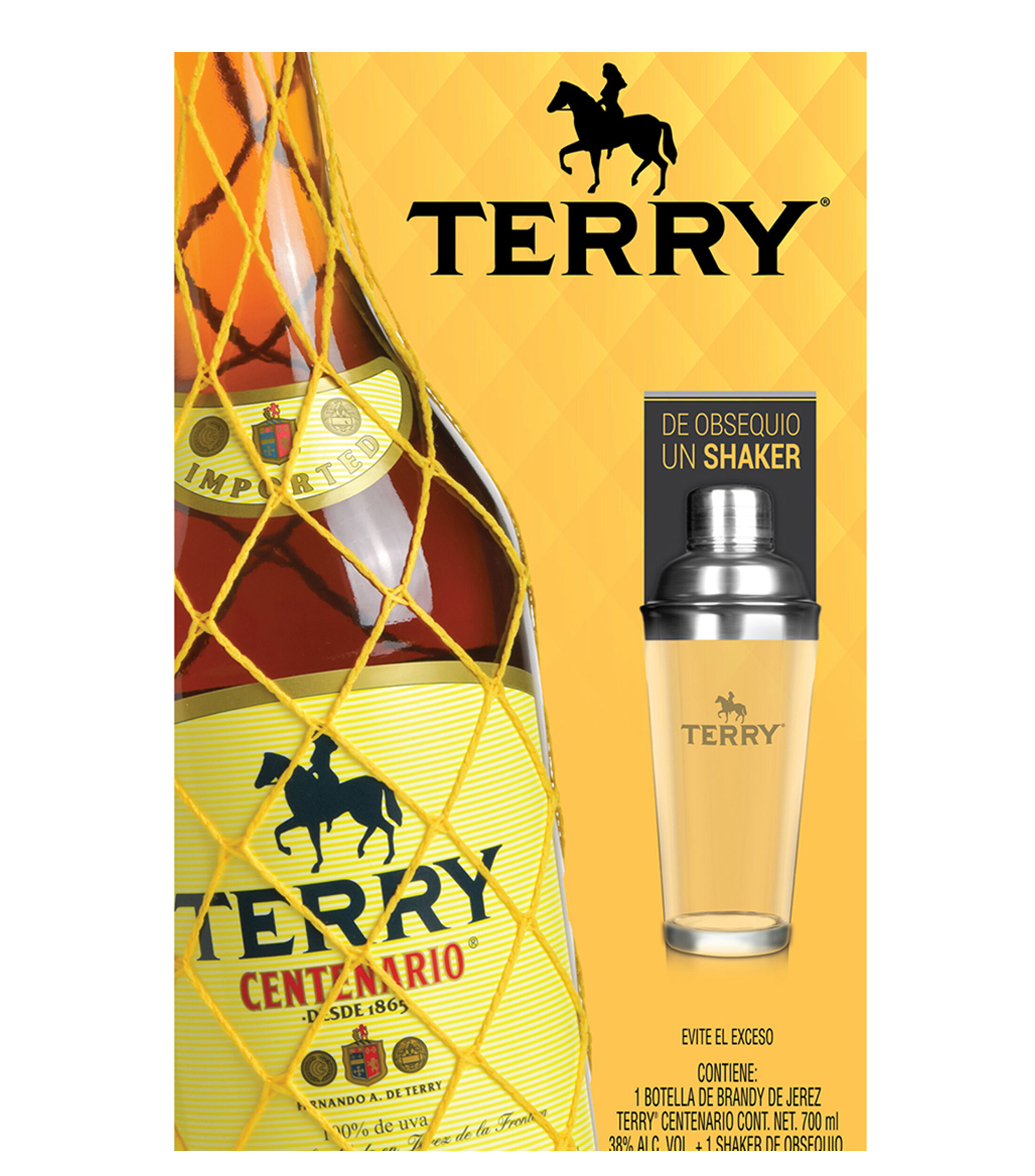 Terry Brandy Centenario, 700 ml - El Palacio de Hierro