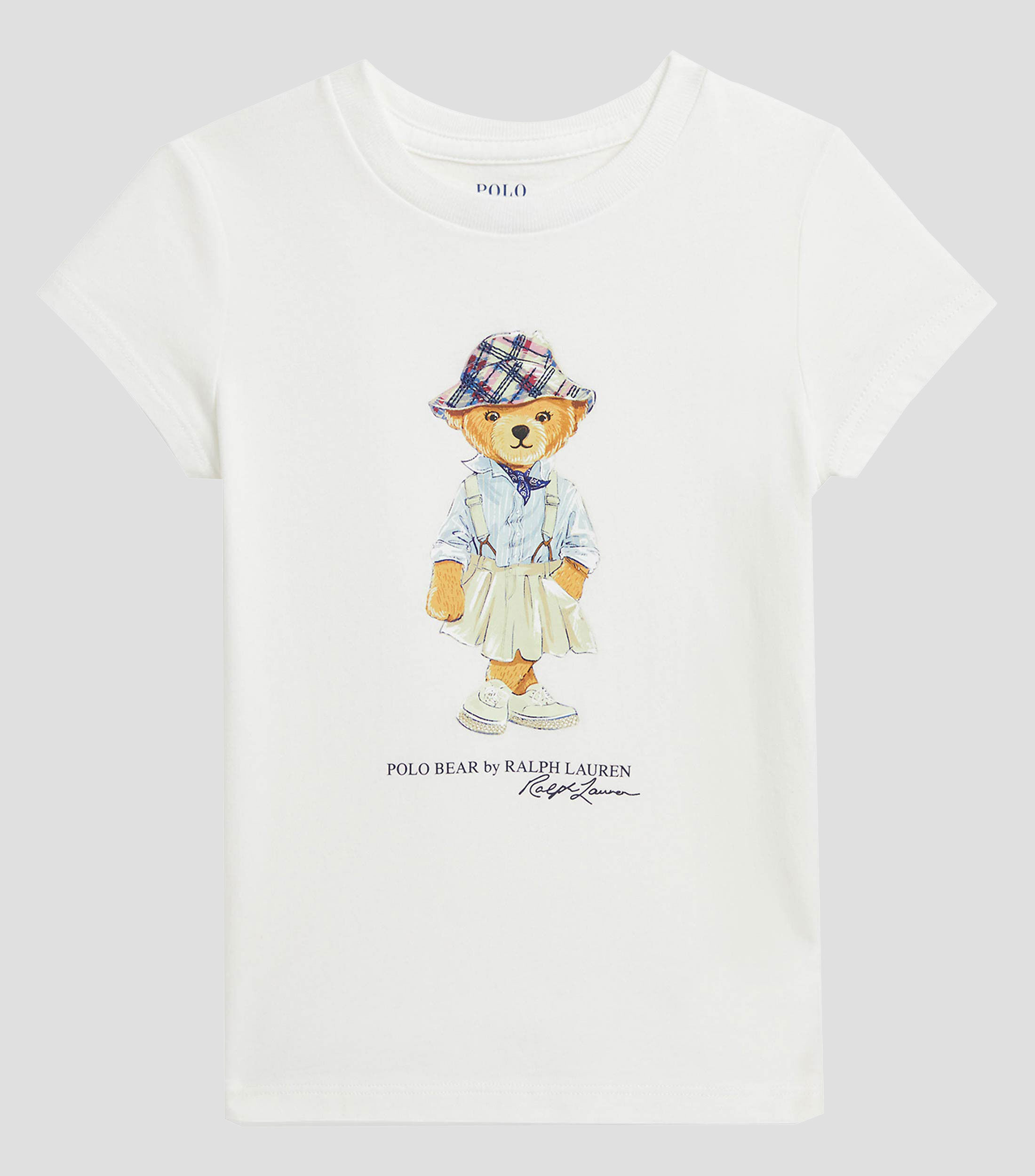 Lauren Ralph Lauren: Playera de punto de algodón con osito Polo Niña ...