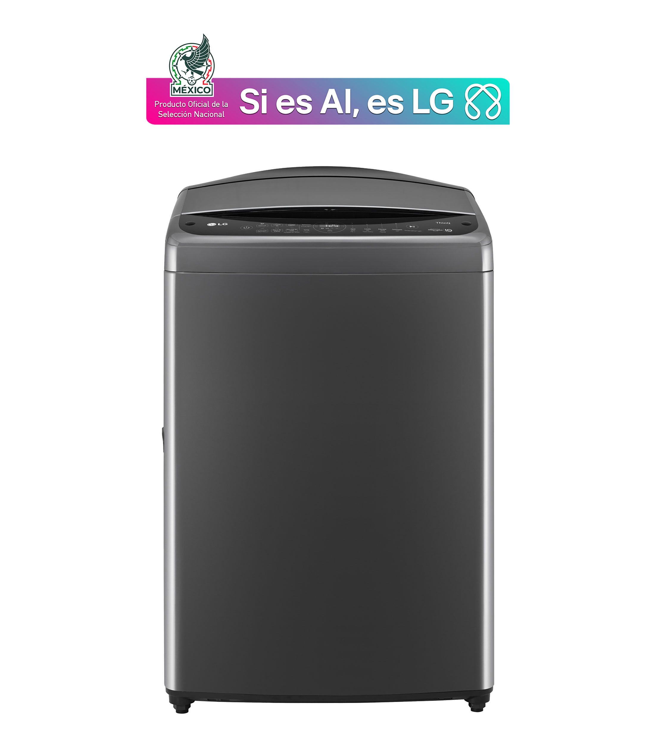 LG: Lavadora Automática, 21 Kg, Carga Superior, WT21MV6, Negro | El Palacio de Hierro