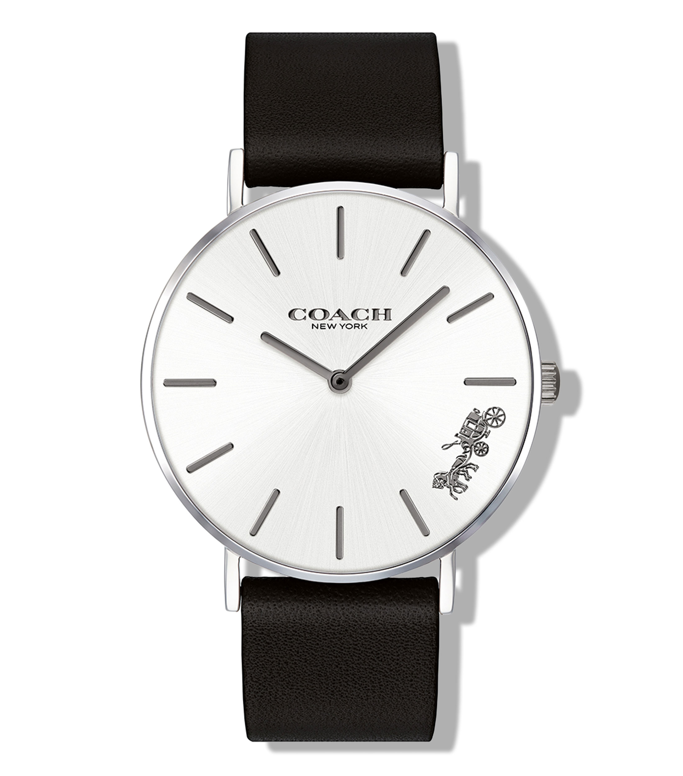 COACH Reloj para Mujer Perry casual, Plateado, Negro - El Palacio de Hierro