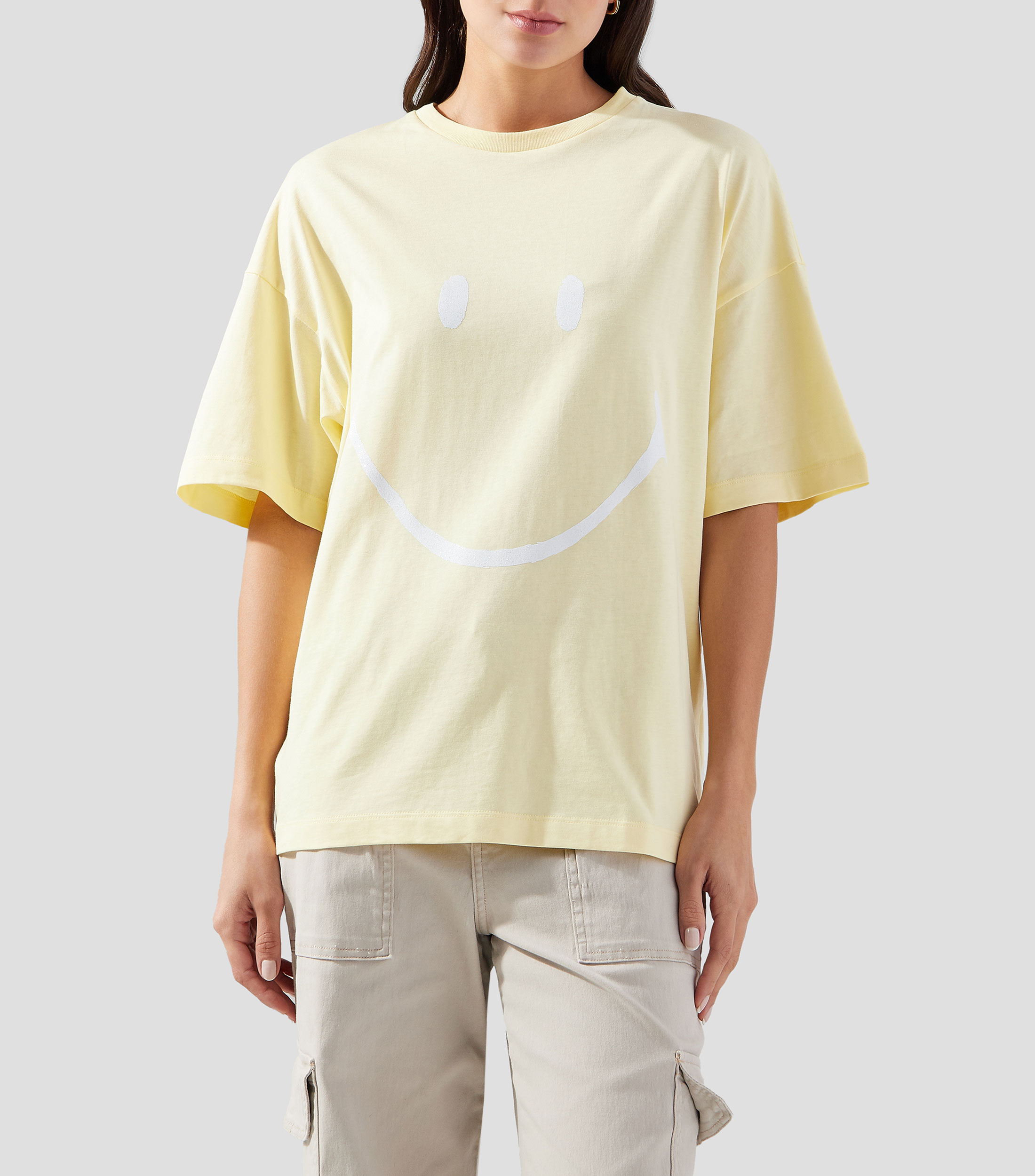 Joshua Sanders: Playera cuello redondo manga corta smile Mujer | El ...