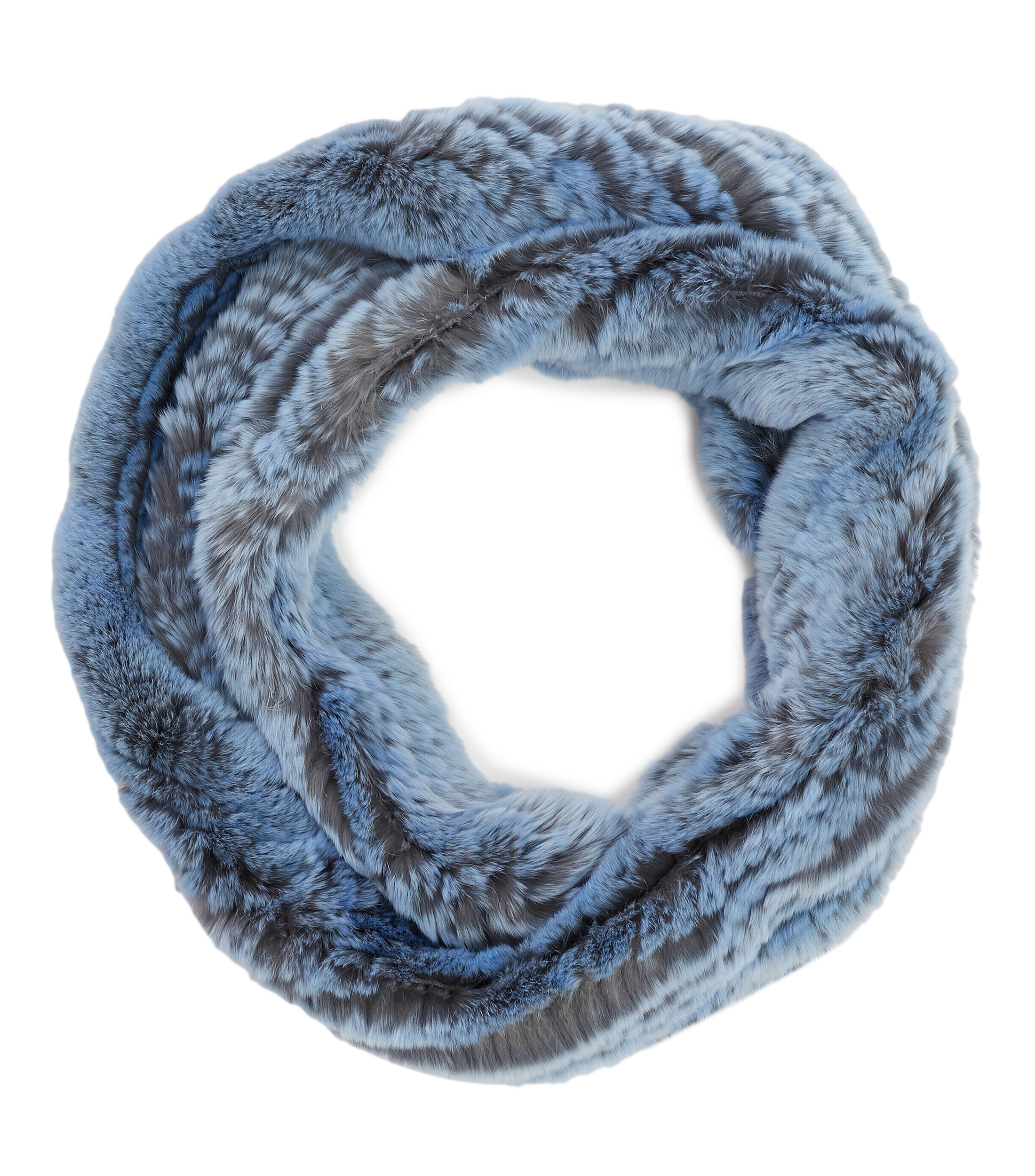 Hanson Bufanda azul con acabado afelpado Mujer - El Palacio de Hierro