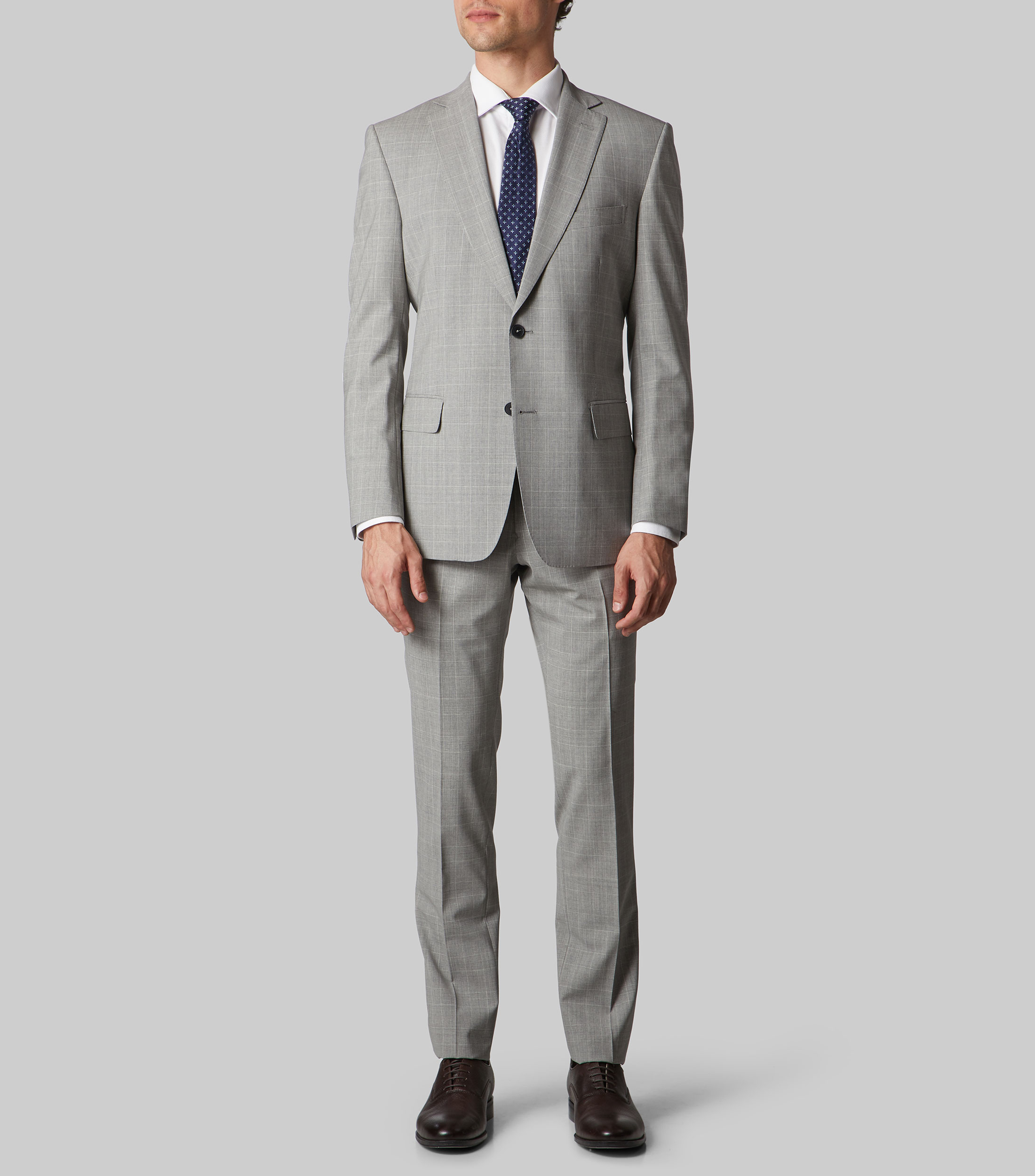 BUCCELLI: Traje de corte Slim Fit con cuadros Hombre | El Palacio de Hierro