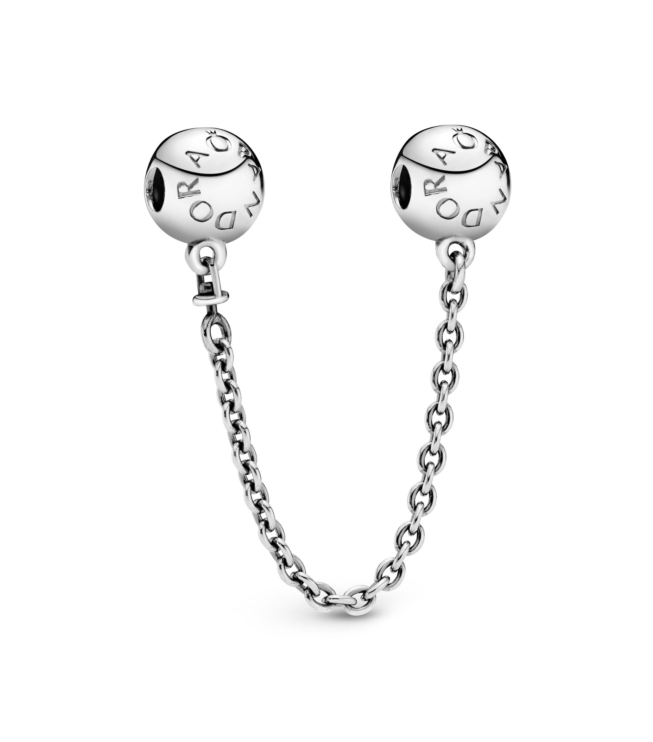 Pandora Charm Cadena de seguridad en plata .925 Pandora Signature Mujer ...