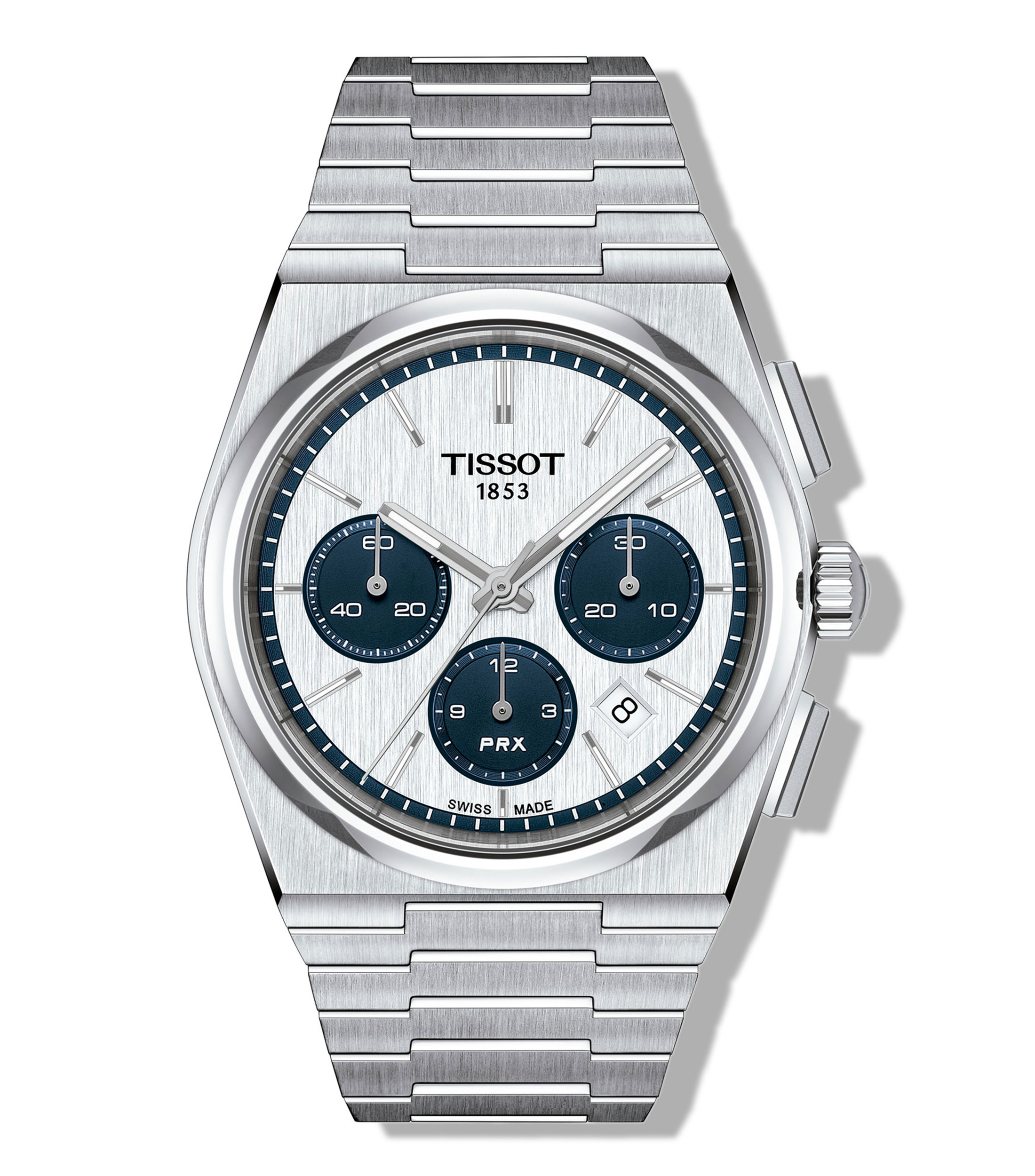 Tissot Reloj para Hombre PRX Automatic Chronograph De Vestir, Plata ...