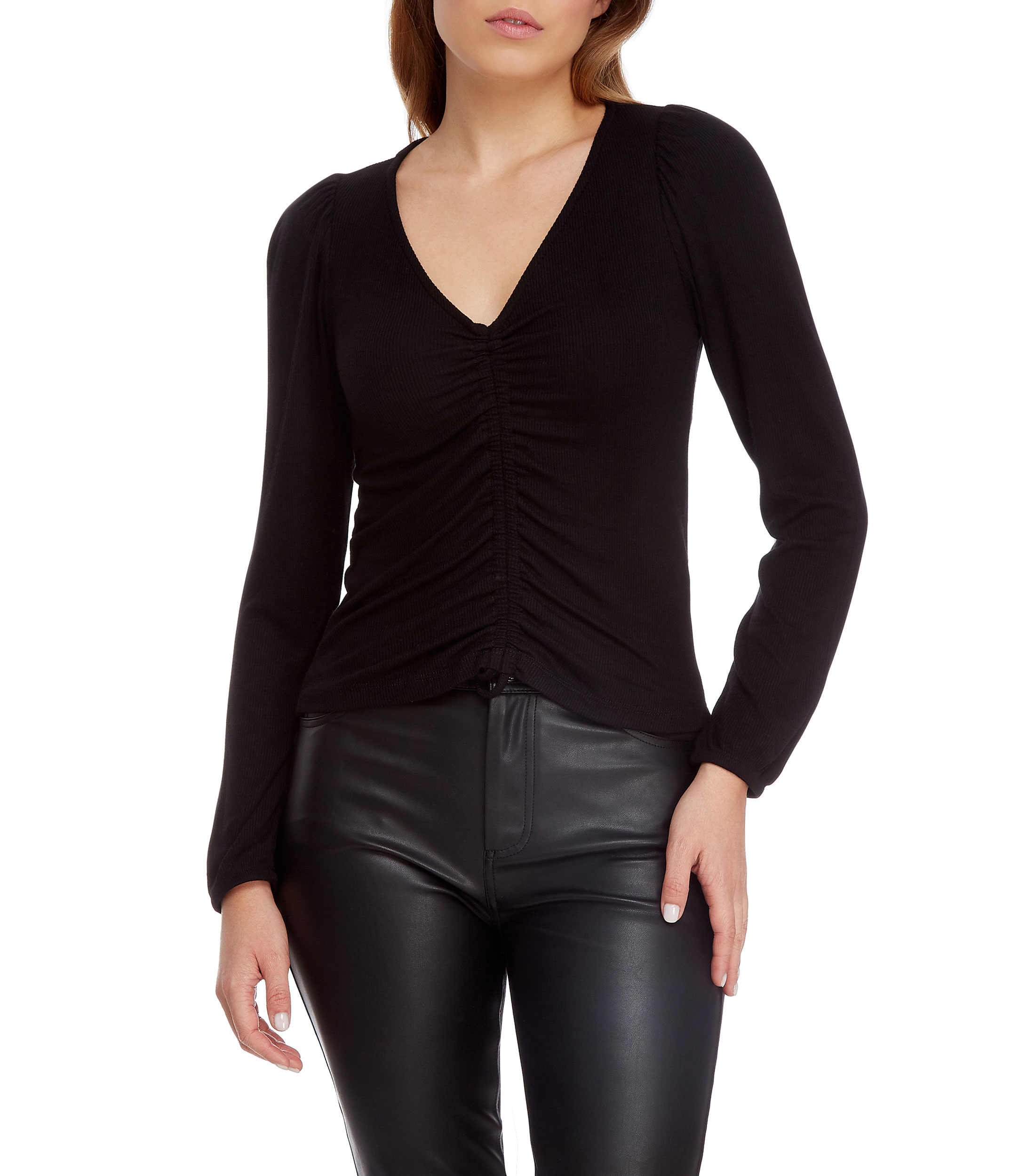 SystemAction Playera con líneas en relieve manga larga Mujer - El ...