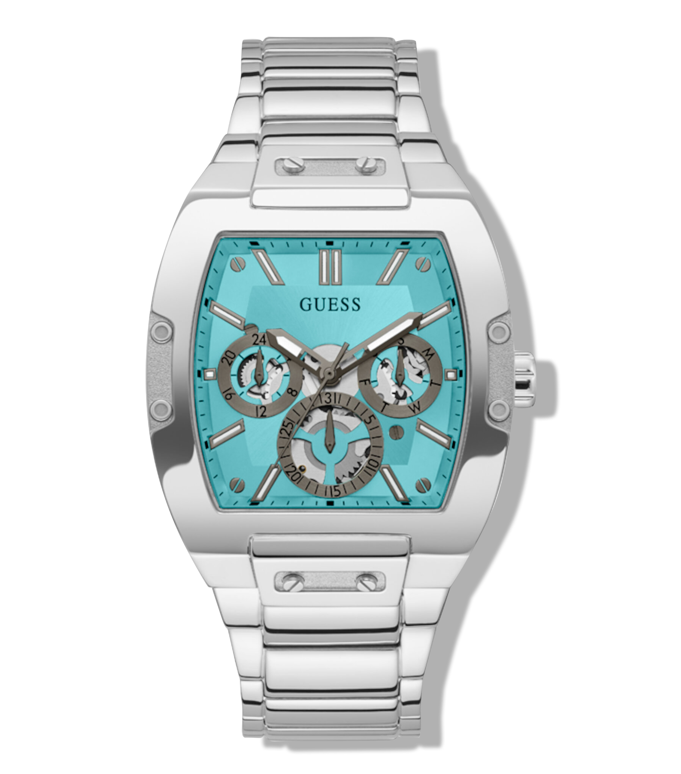 Guess Reloj para hombre Phoenix Casual, Plateado - El Palacio de Hierro