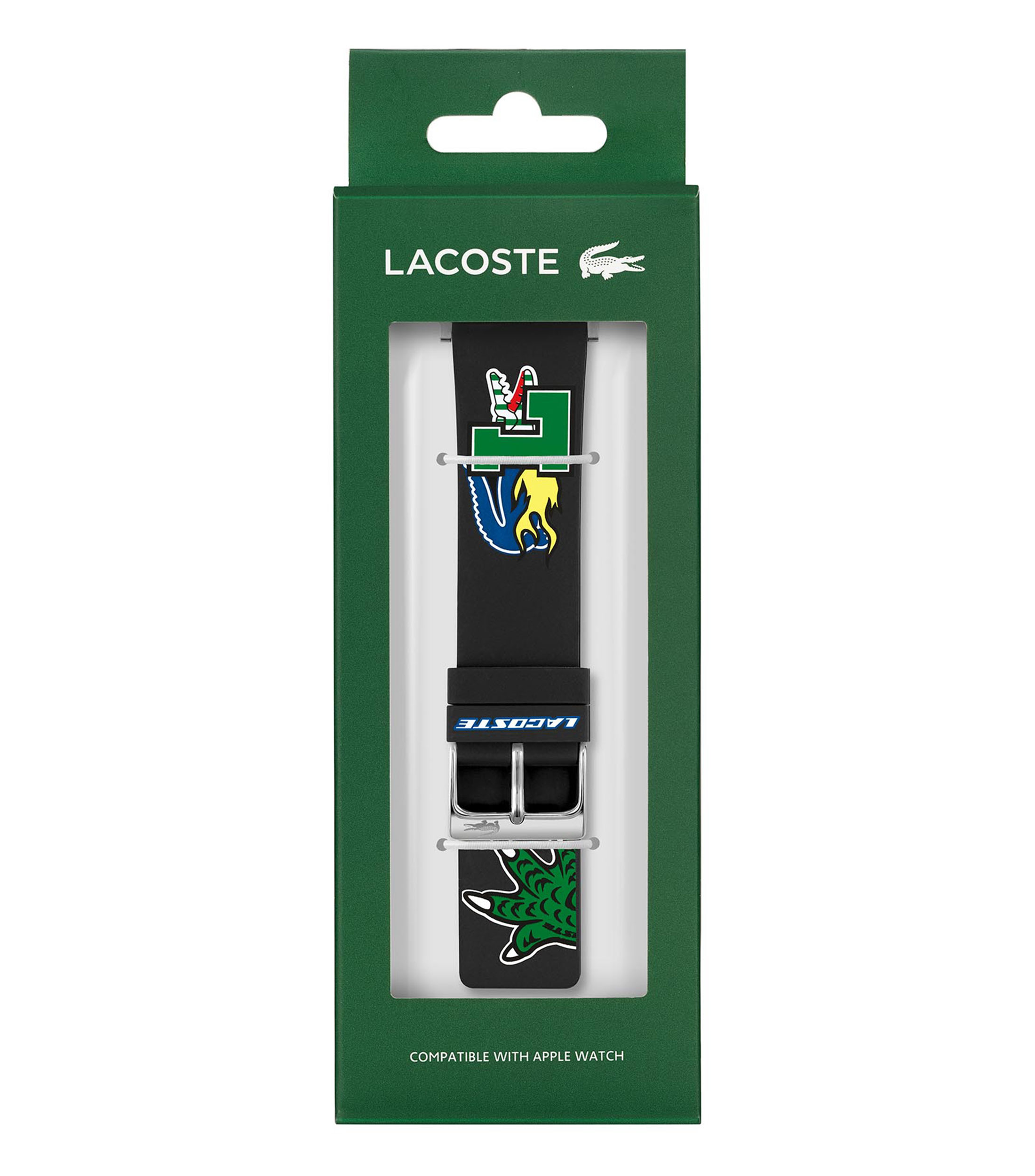 Lacoste Extensible para Reloj Apple Straps en Silicón Negro - El ...
