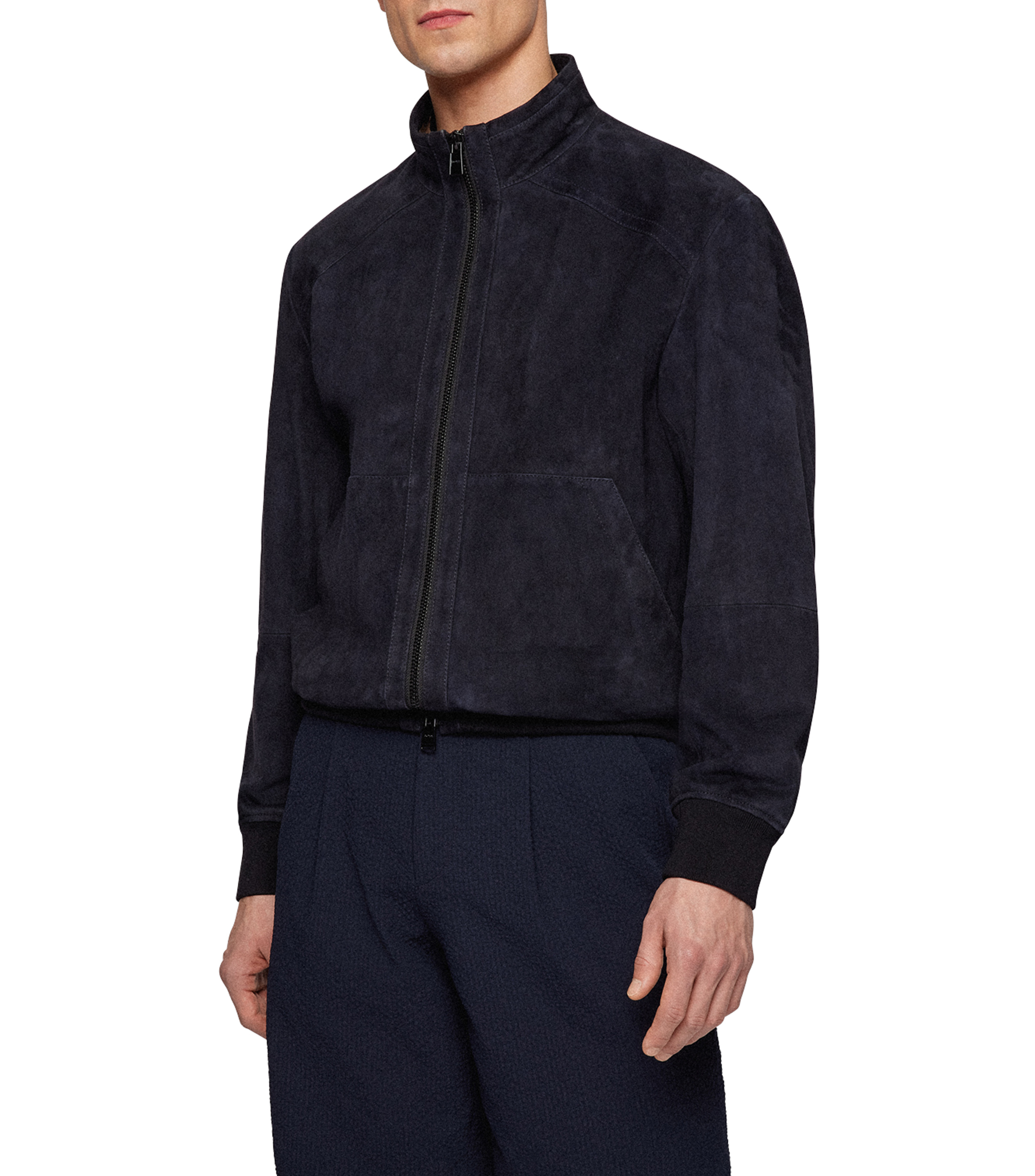 Boss Chamarra Boss bomber slim fit de ante Hombre - El Palacio de Hierro