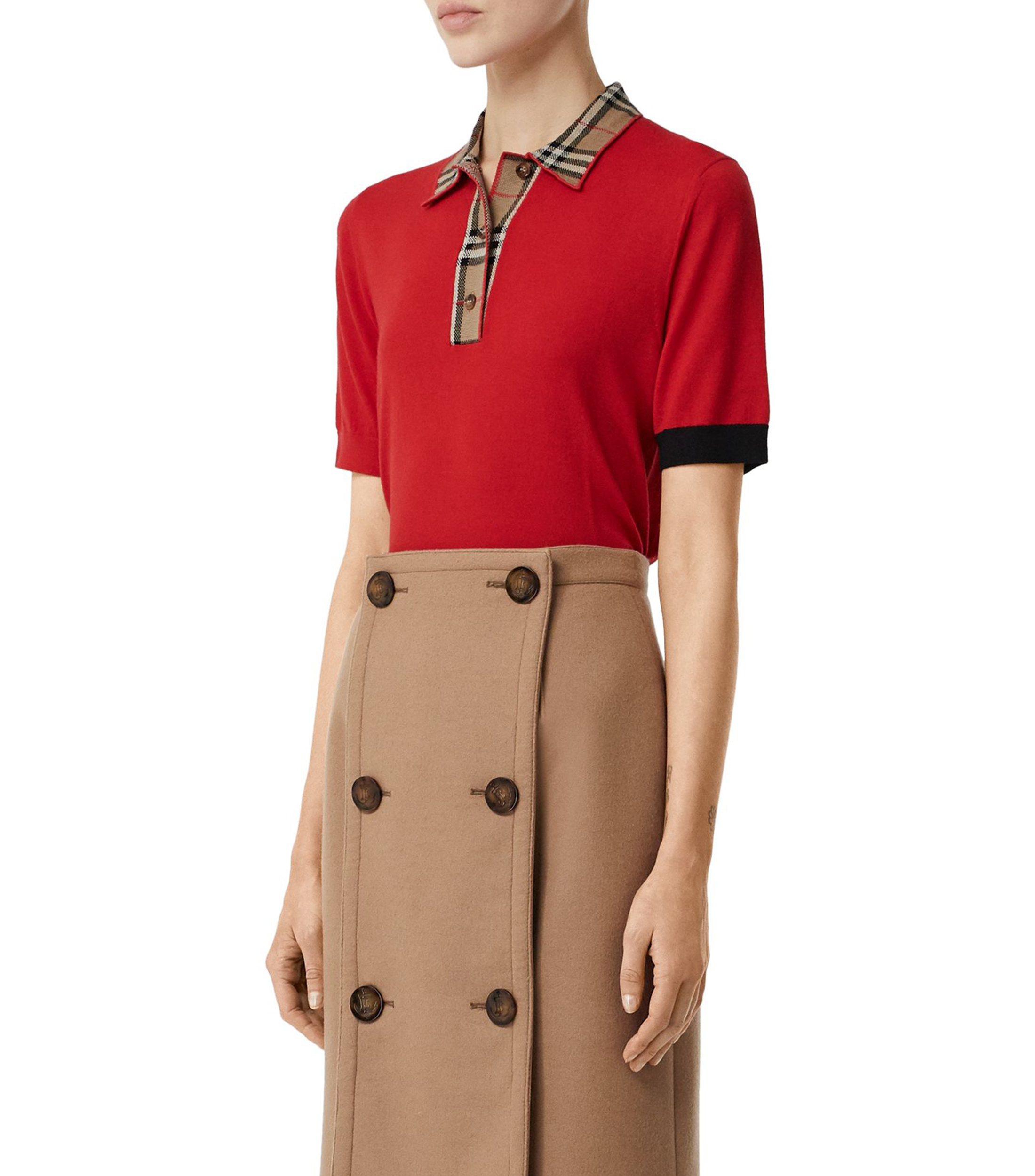 Burberry Playera Polo manga corta Mujer - El Palacio de Hierro