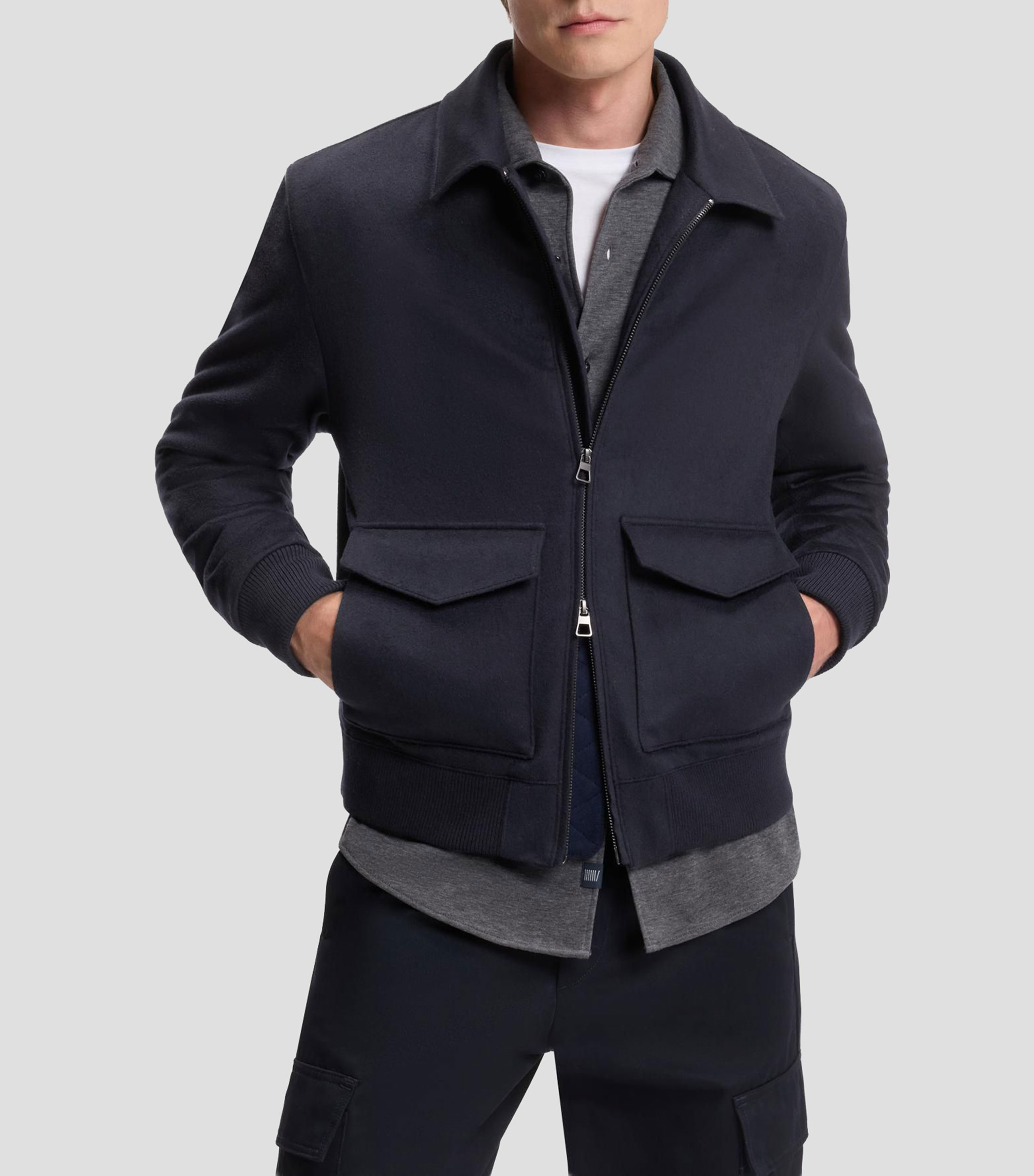 Hugo Boss Chamarra Beckham x Boss de lana y cashmere con cremallera ...