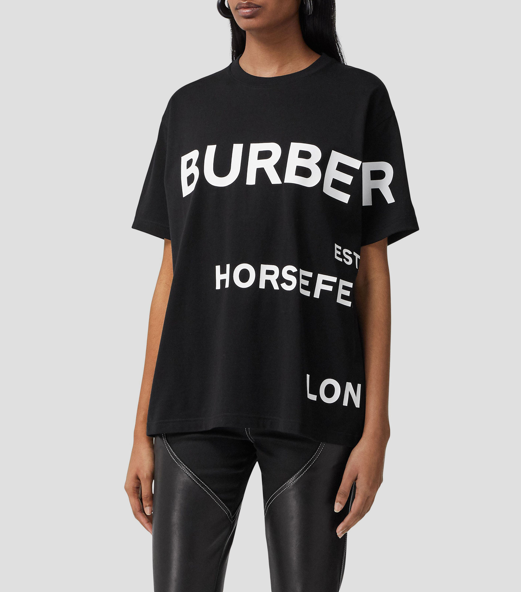 Burberry Playera con estampado Horseferry manga corta Mujer - El ...
