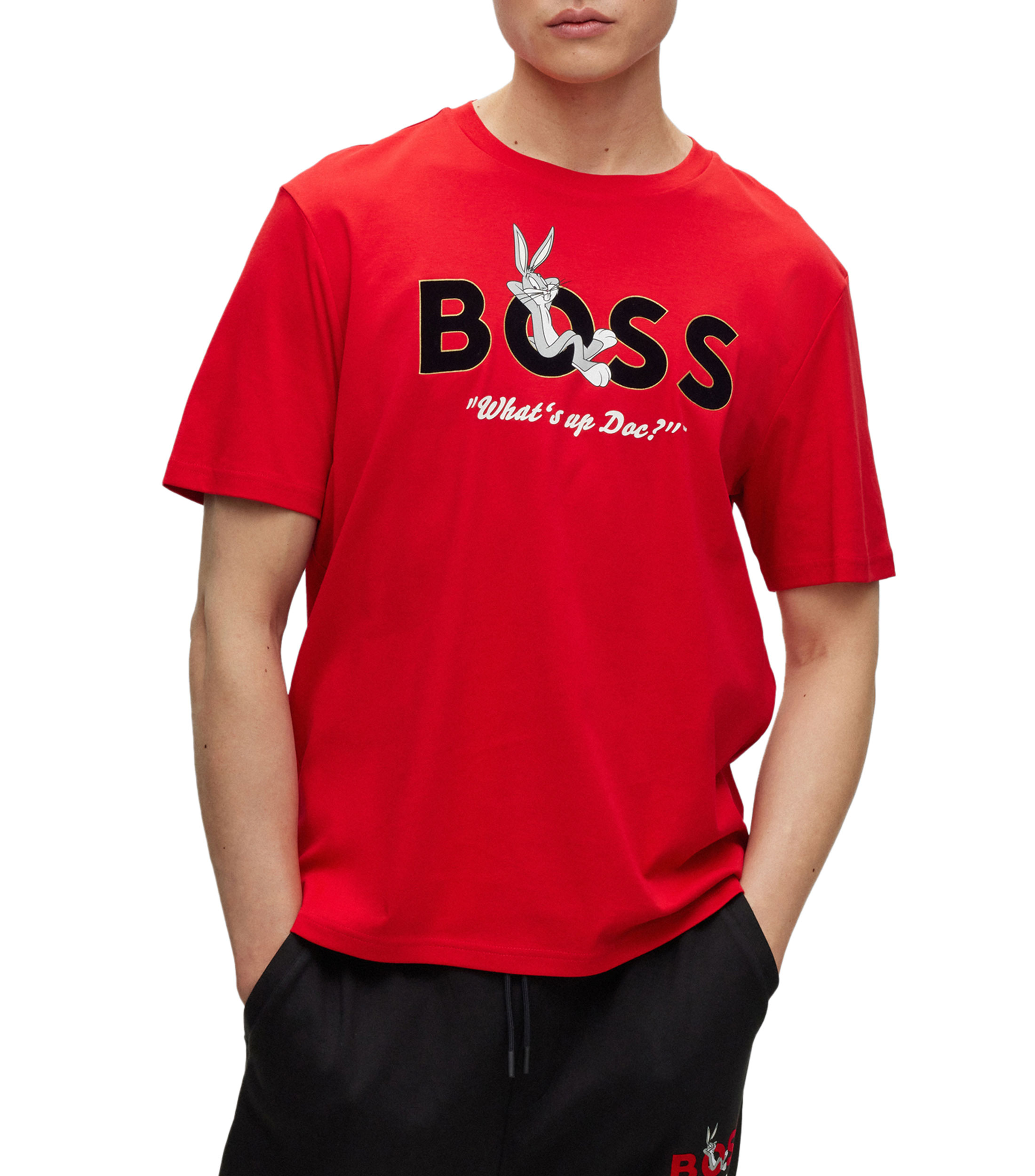 Boss Looney Tunes x BOSS Playera de algodón mercerizado - El Palacio de ...