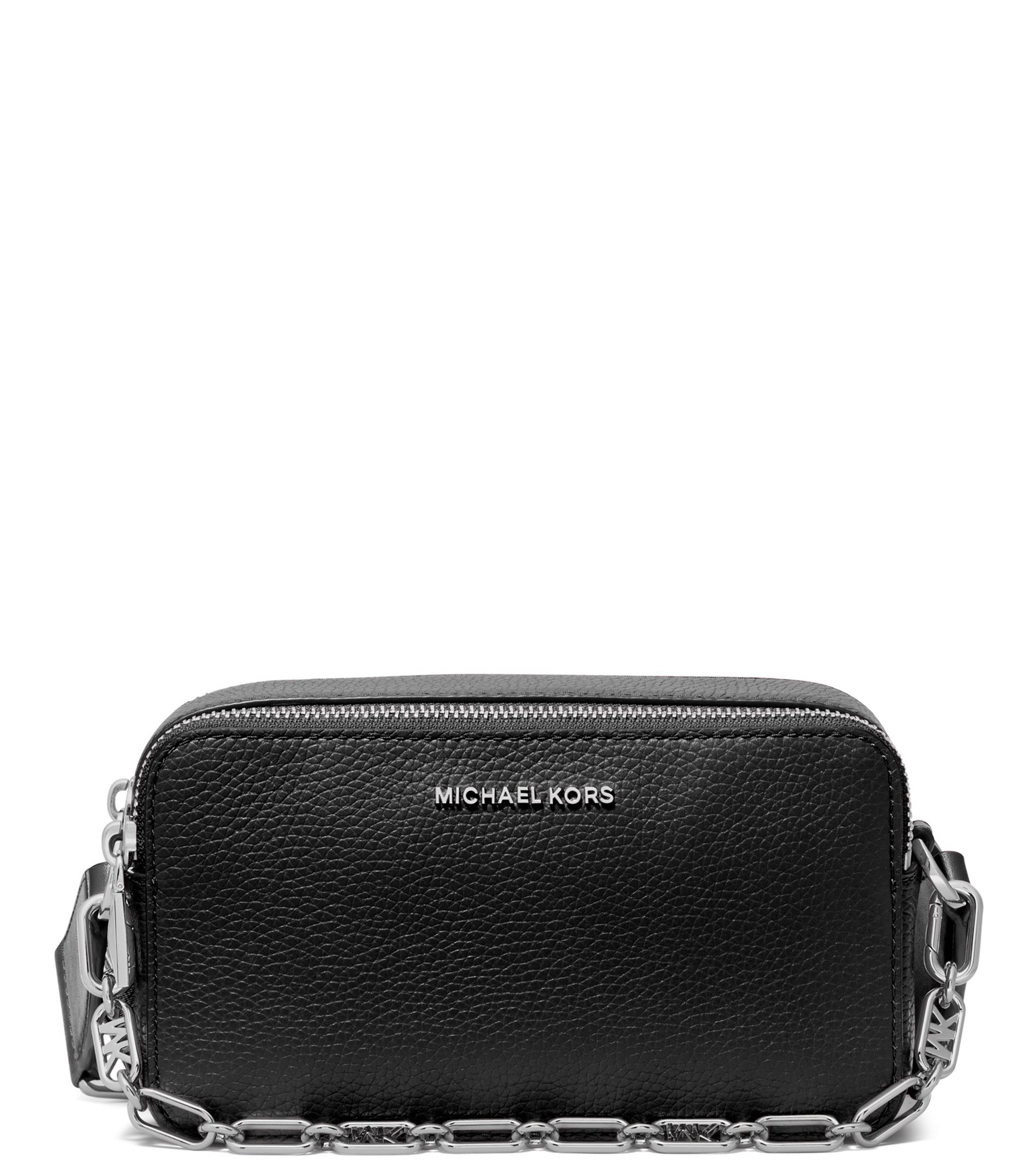 Michael Kors: Bolso Crossbody negro en cuero granulado Mujer | El ...