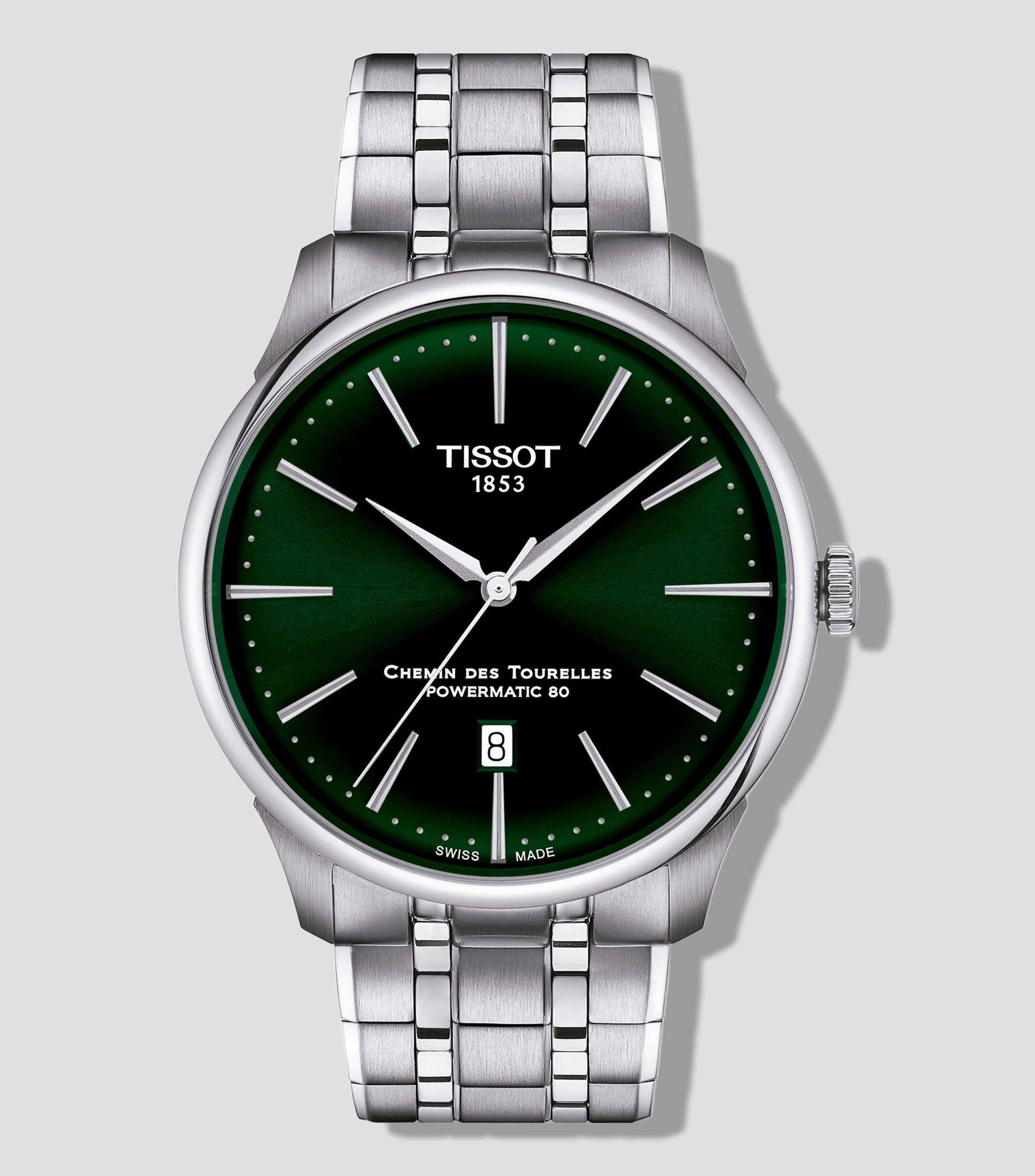 Tissot Reloj para Hombre Chemin Des Tourelles Powermatic 80 De Vestir ...