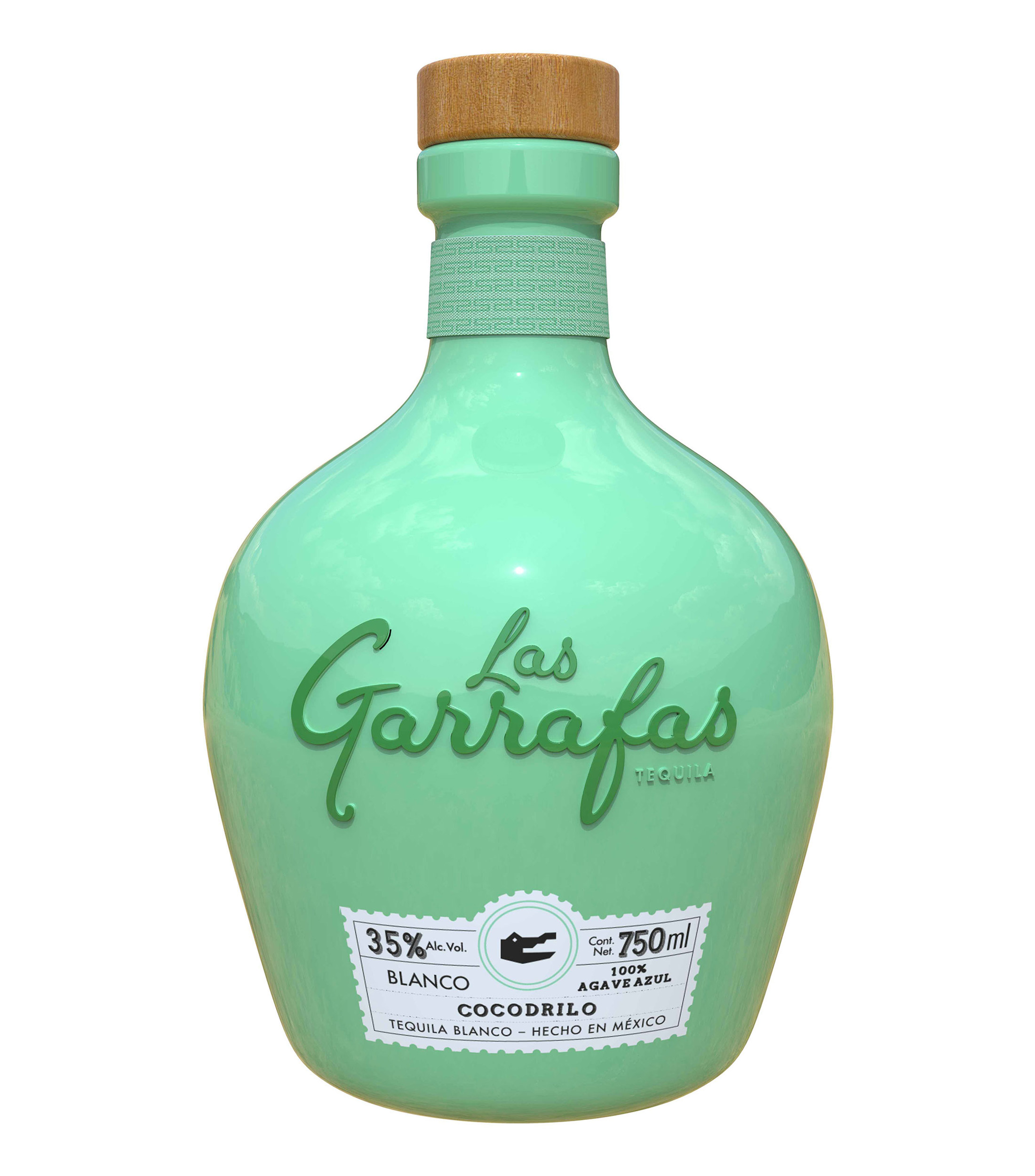 Las Garrafas de Oaxaca Tequila Blanco Cocodrilo, 750 ml - El Palacio de ...