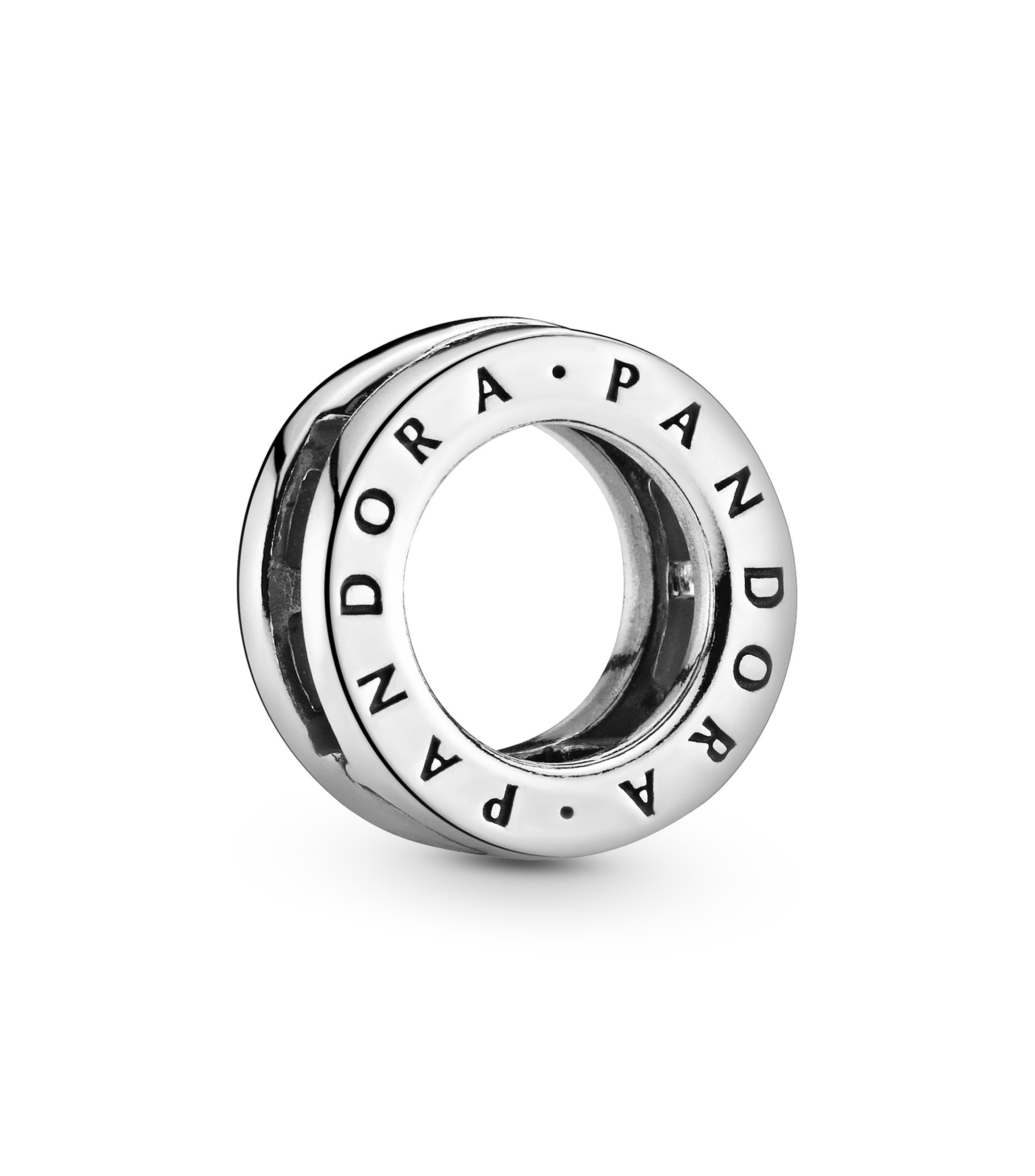 Pandora Charm de plata Clip Fijo Círculo Logotipo Timeless Mujer - El ...