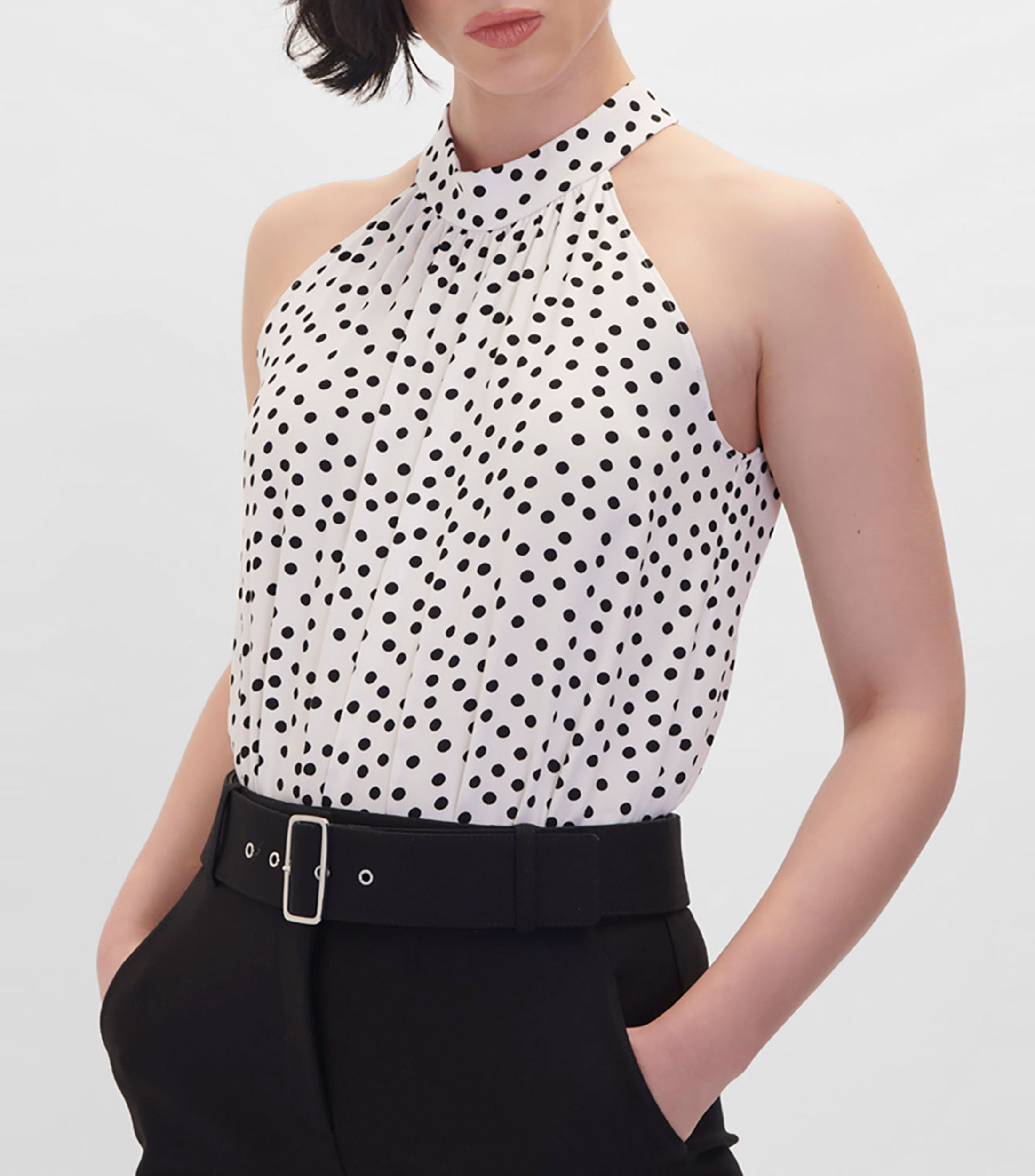 Julio: Body Halter Estampado De Lunares Mujer | El Palacio de Hierro