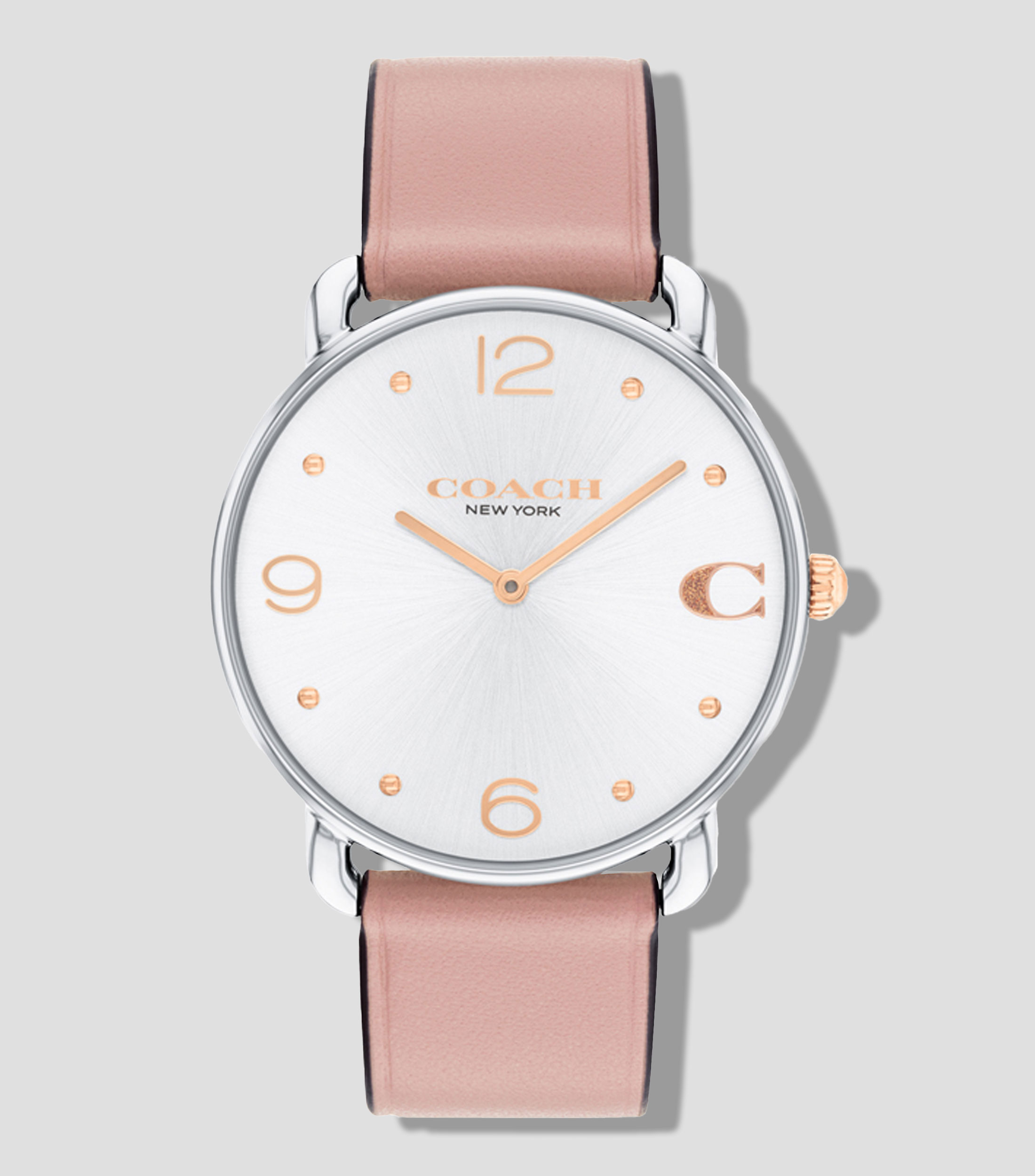 COACH Reloj para Mujer Elliot Casual, Plateado, Rosa - El Palacio de Hierro