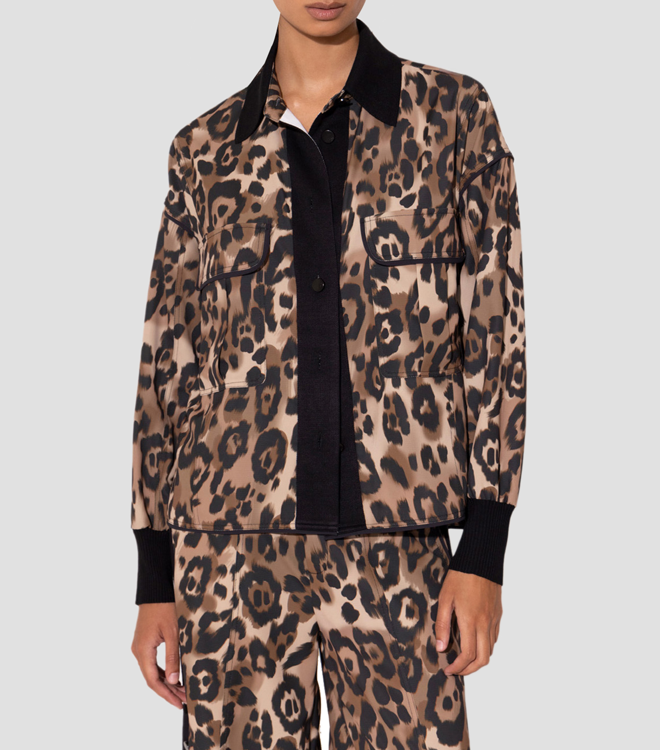 Jazmin Chebar: Camisa animal print de manga larga Mujer | El Palacio de ...
