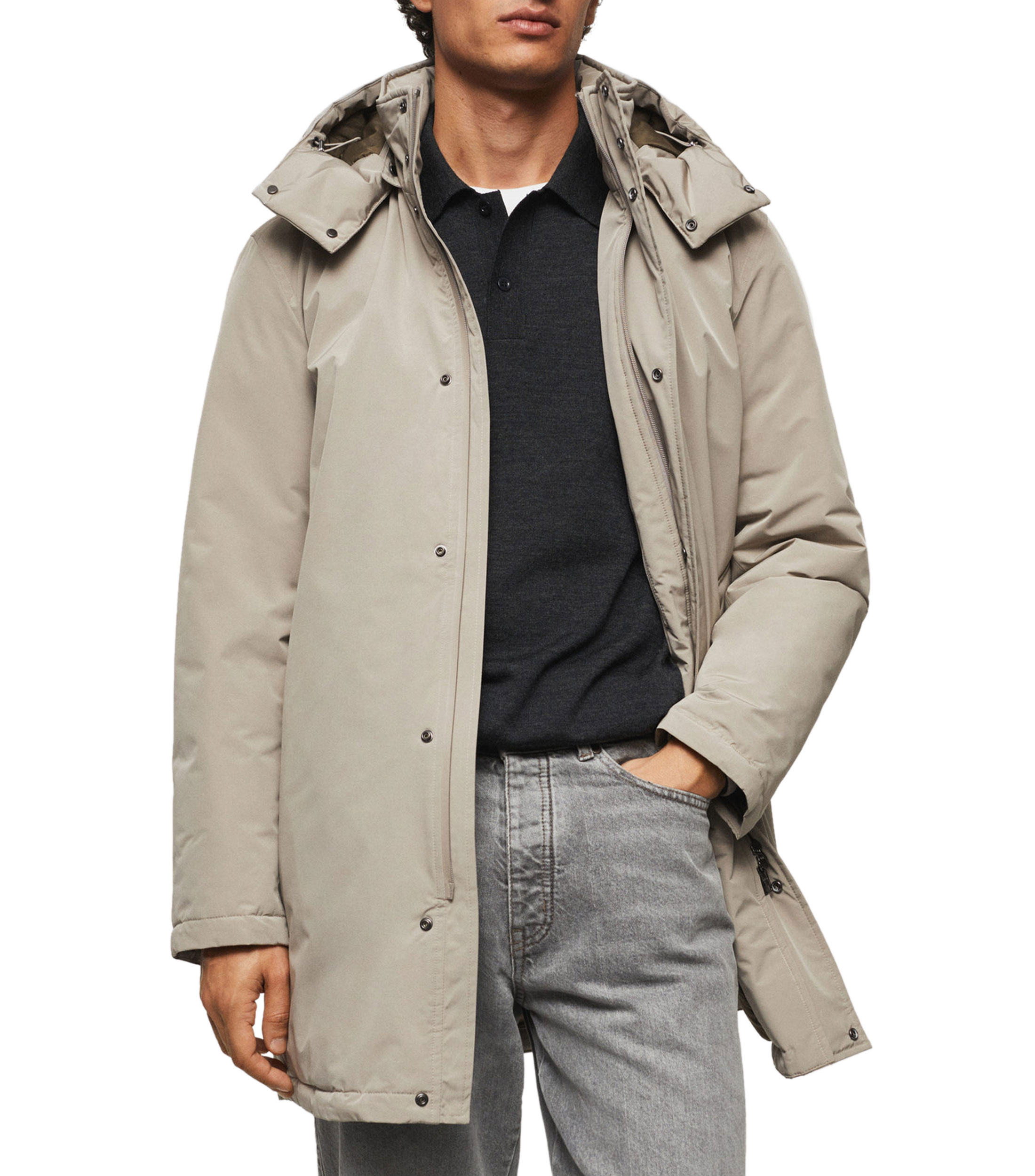 Mango Chamarra Cazadora con Capucha Hombre - El Palacio de Hierro