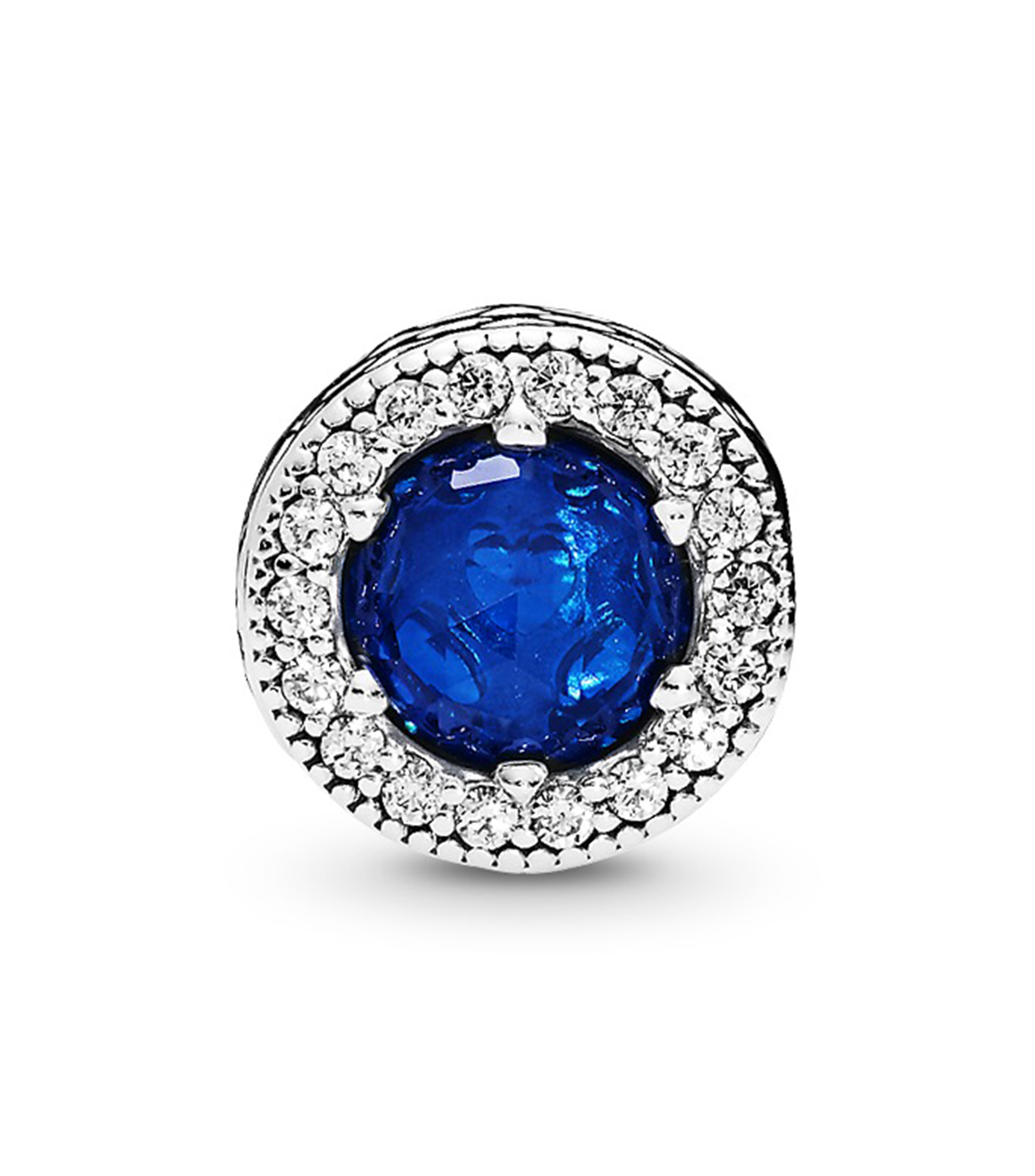 Pandora Charm en plata sujetador fijo Azul Reluciente Paz Mujer - El ...