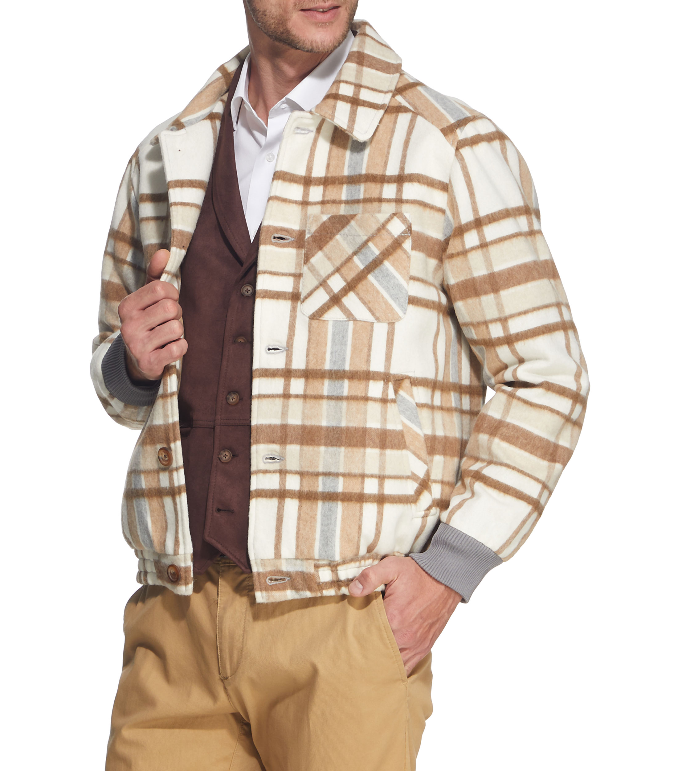 Chester & Peck Chamarra Bomber Hombre - El Palacio de Hierro