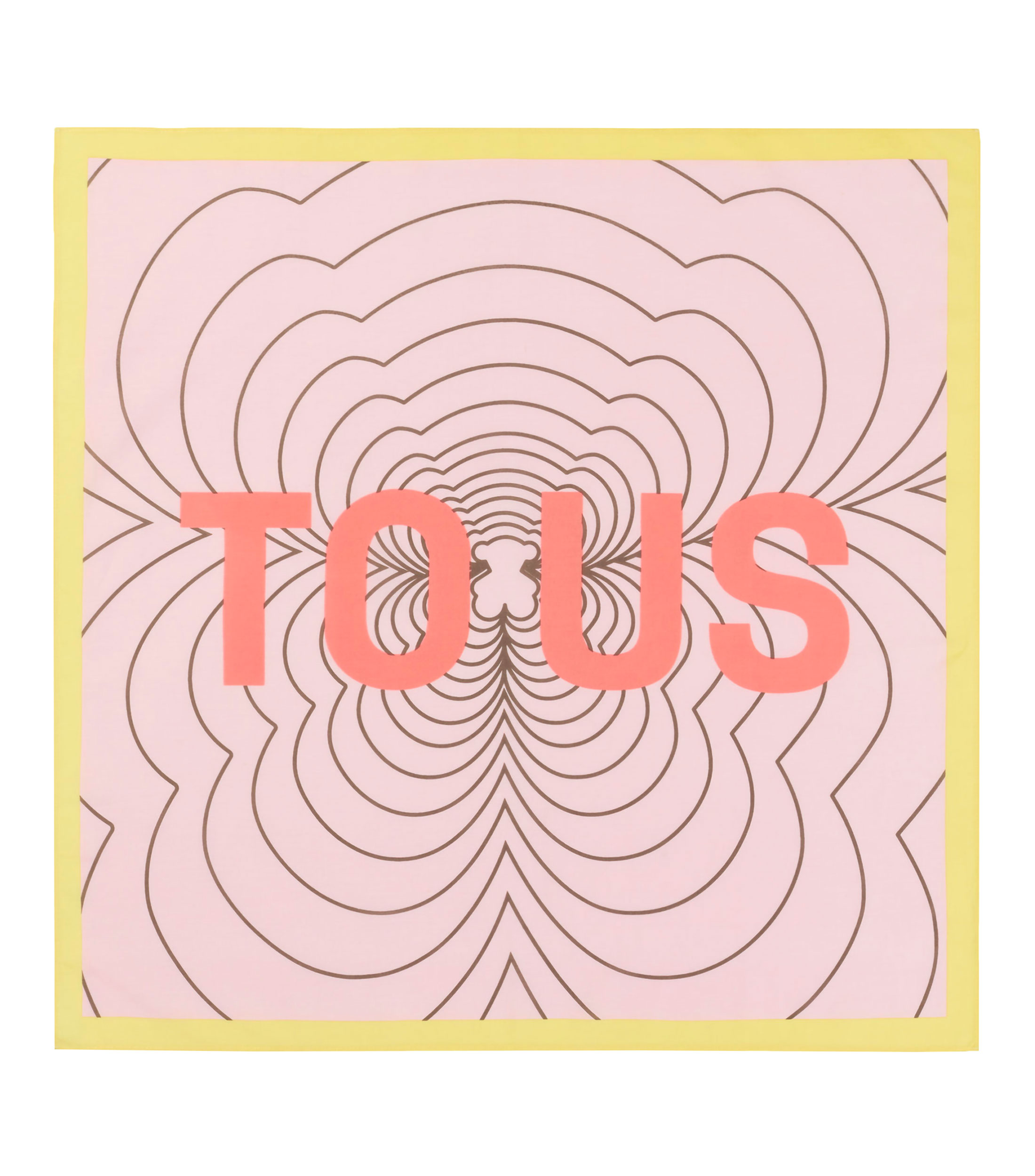 Tous Pañuelo amarillo con monogram Maar Mujer - El Palacio de Hierro