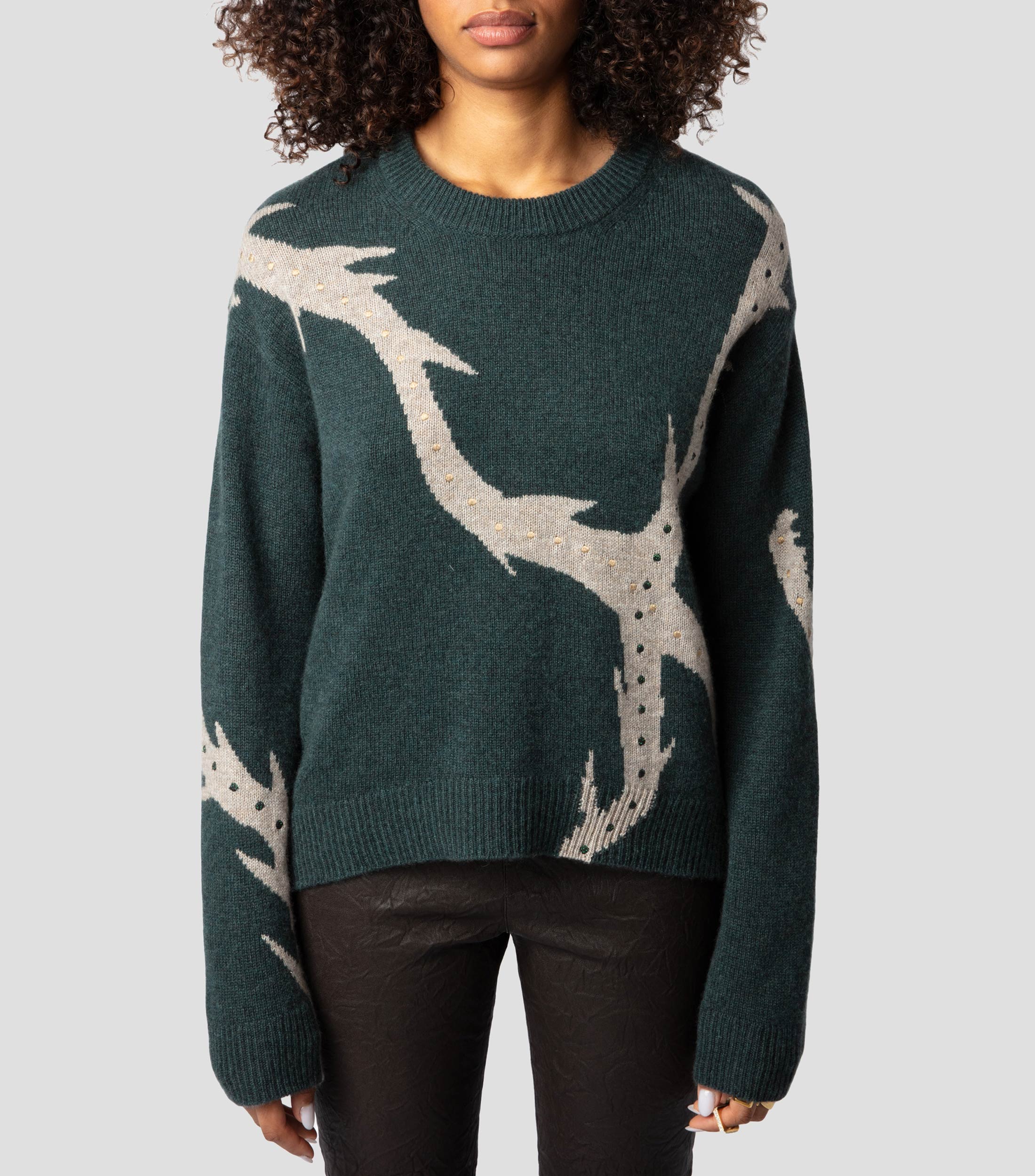 Zadig & Voltaire: Suéter de cuello redondo Markus Mujer | El Palacio de ...