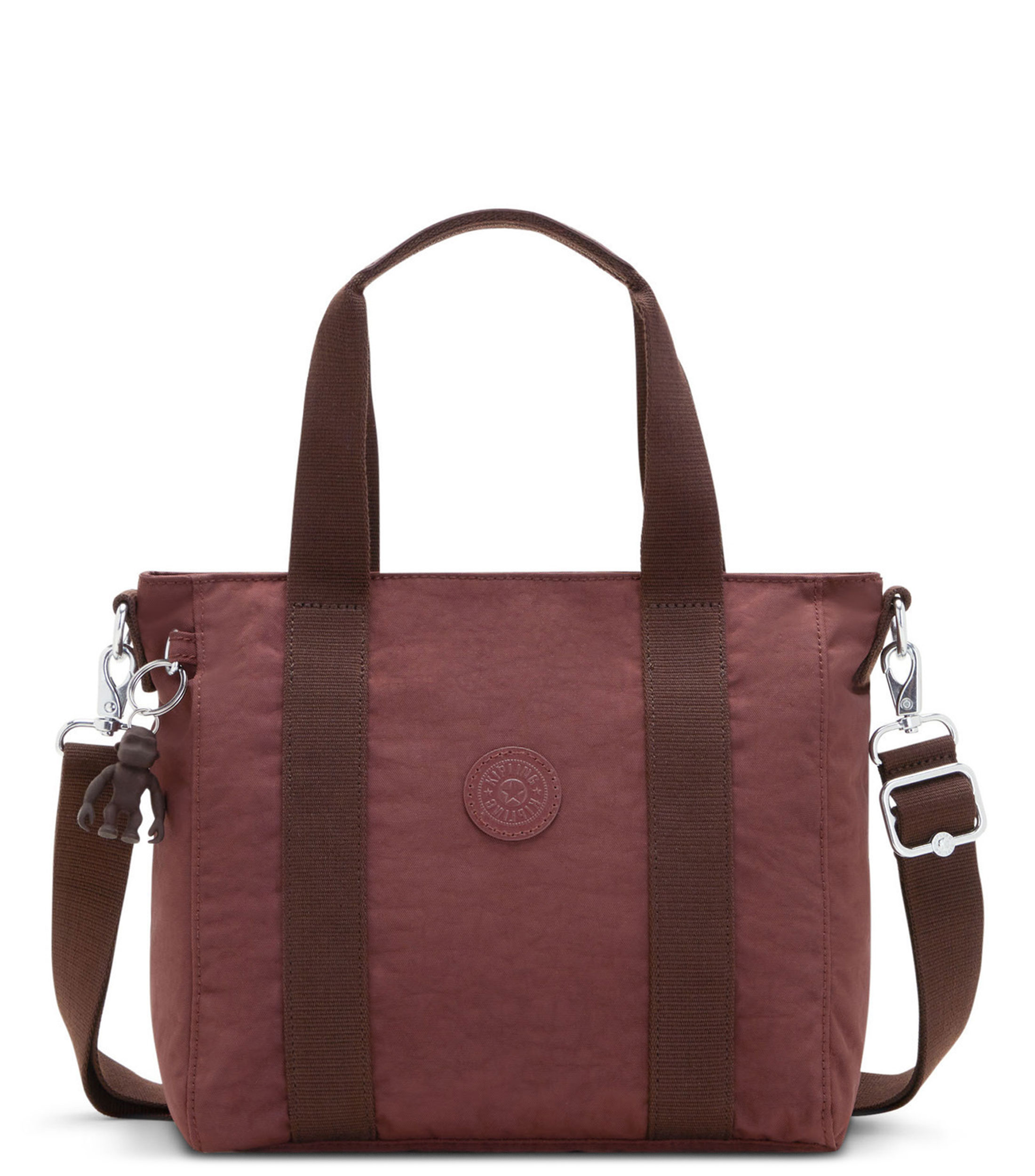 Kipling Bolso satchel Asseni mini Mahogany Niña - El Palacio de Hierro
