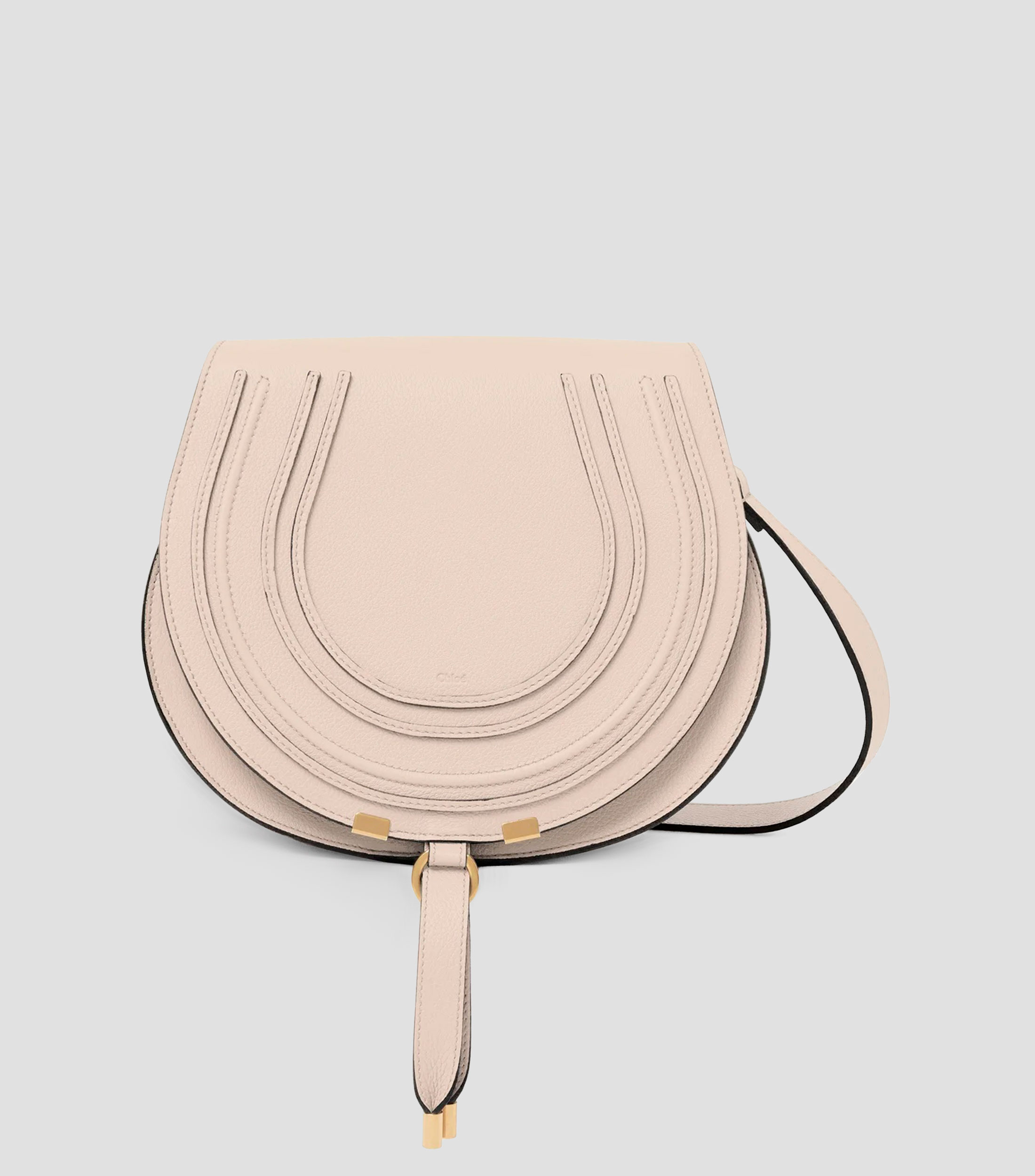 Chloé: Bolso crossbody en piel Marcie Saddle granulado Mujer | El ...