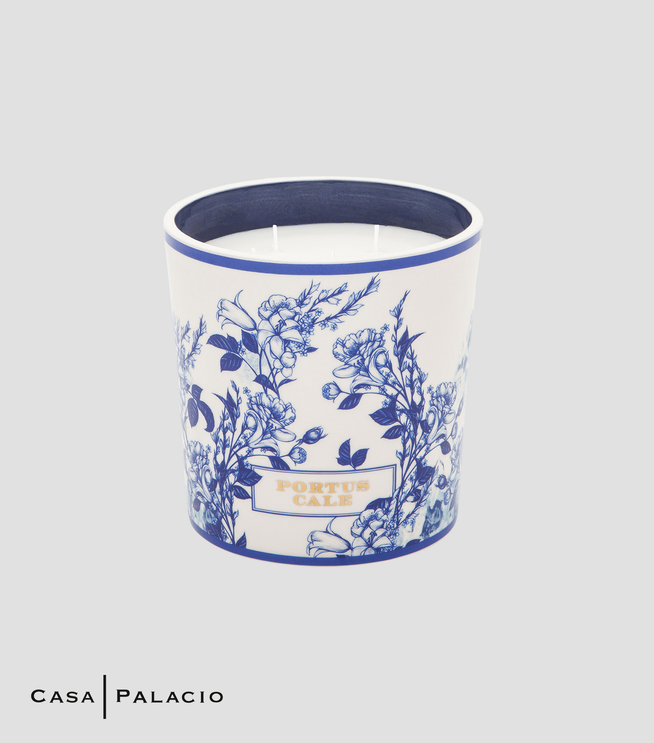 PORTUS CALE Vela Perfumada 4 Mechas Gold & Blue - El Palacio de Hierro