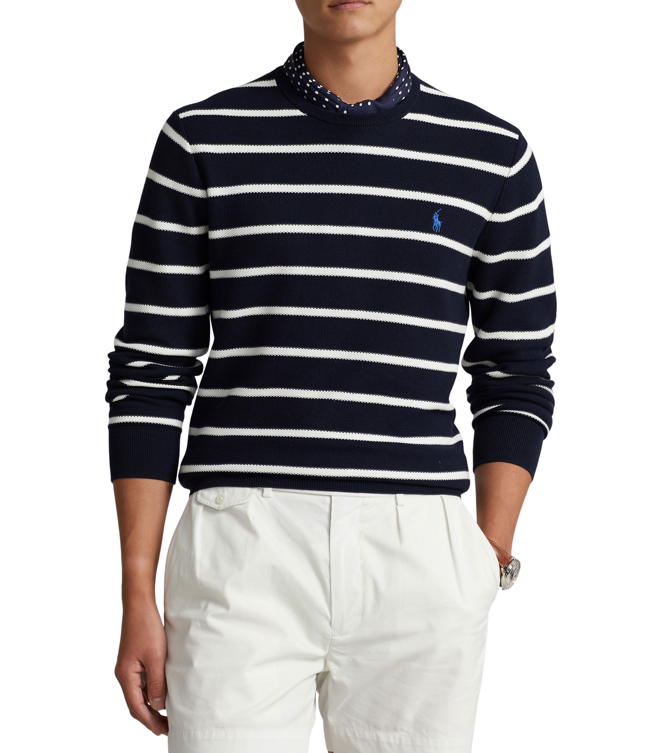 Polo Ralph Lauren Suéter cuello redondo con rayas Hombre - El Palacio ...