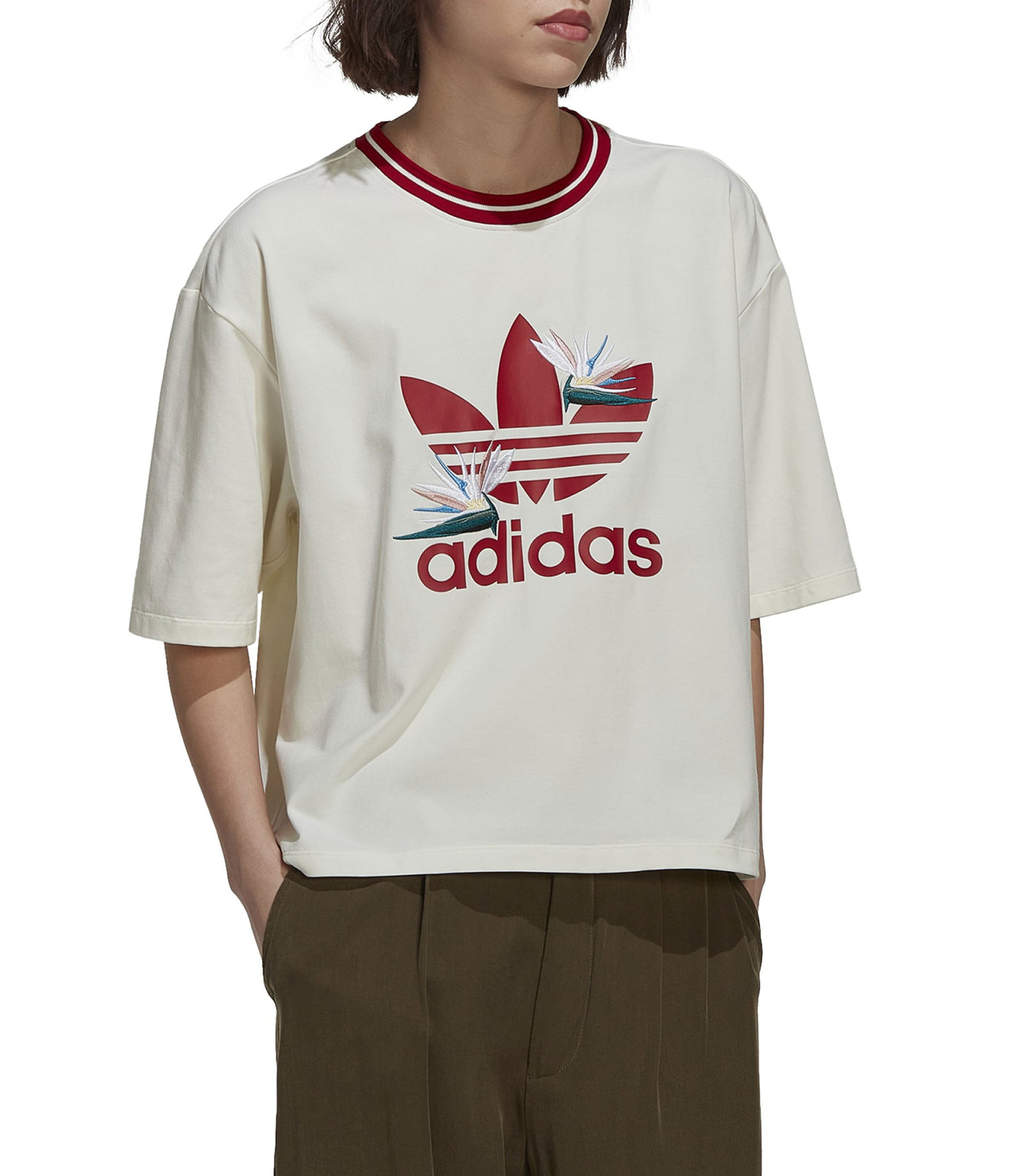 Adidas: Playera para entrenamiento blanca Mujer | El Palacio de Hierro