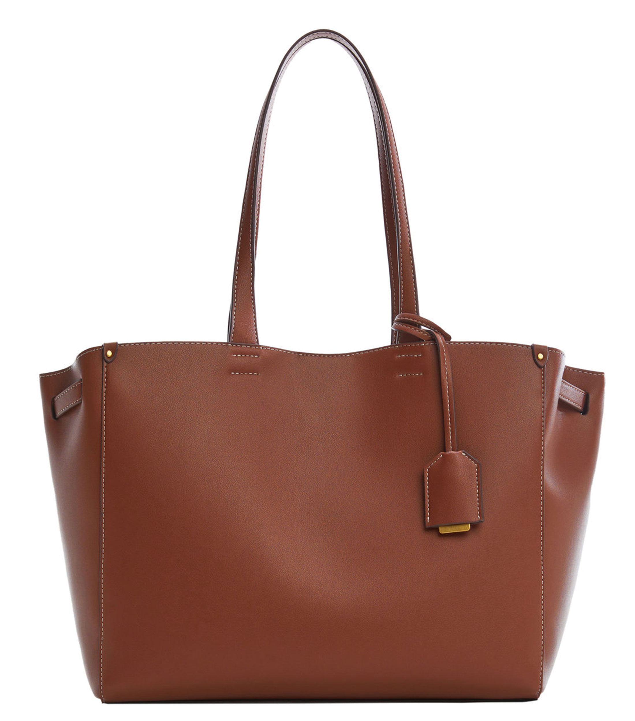 Mango: Bolso Tote camel Mujer | El Palacio de Hierro