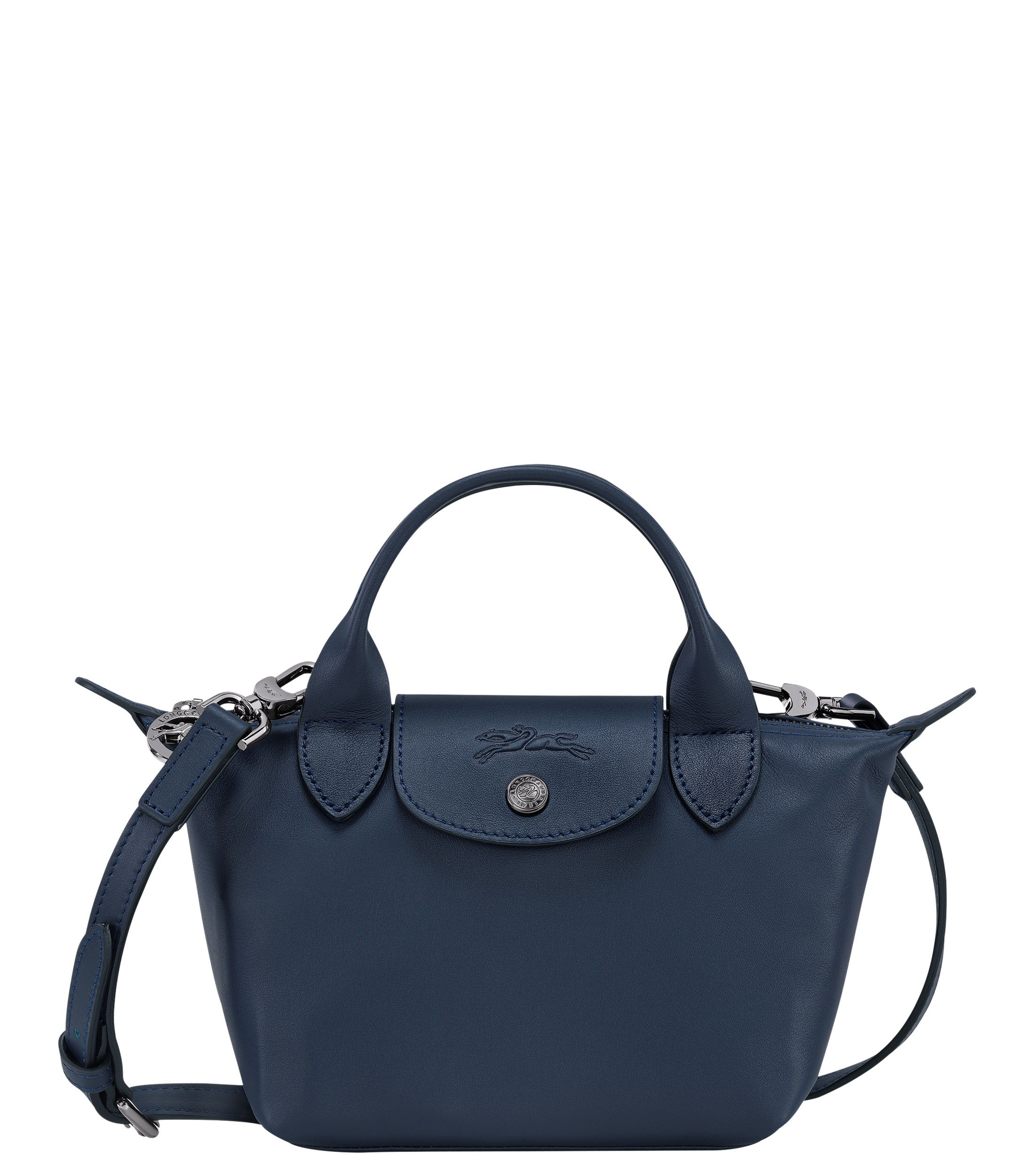 Longchamp: Bolso tote navy en piel Le Pliage Xtra liso Mujer | El ...