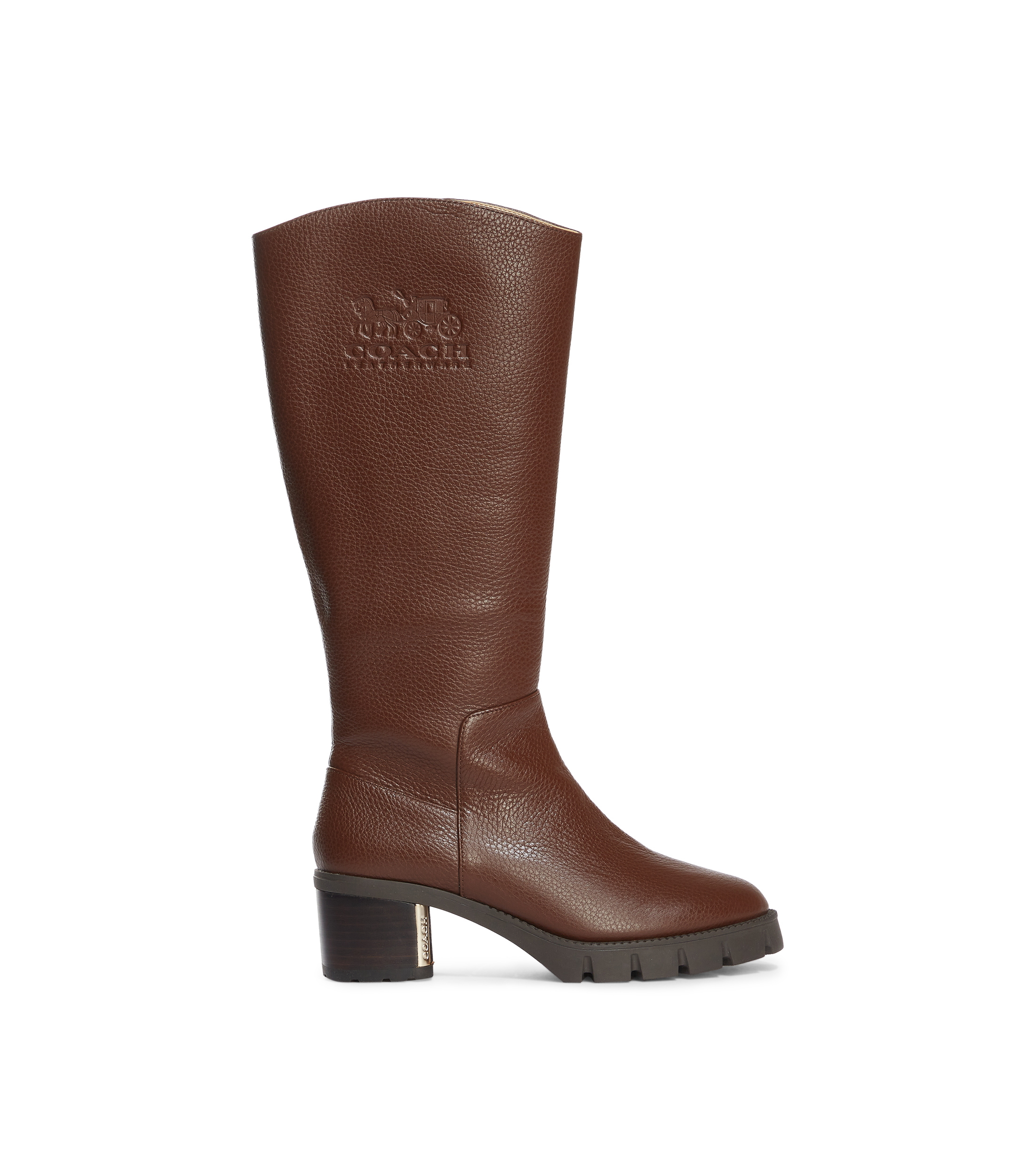 COACH Botas largas con tacón medio Mujer - El Palacio de Hierro