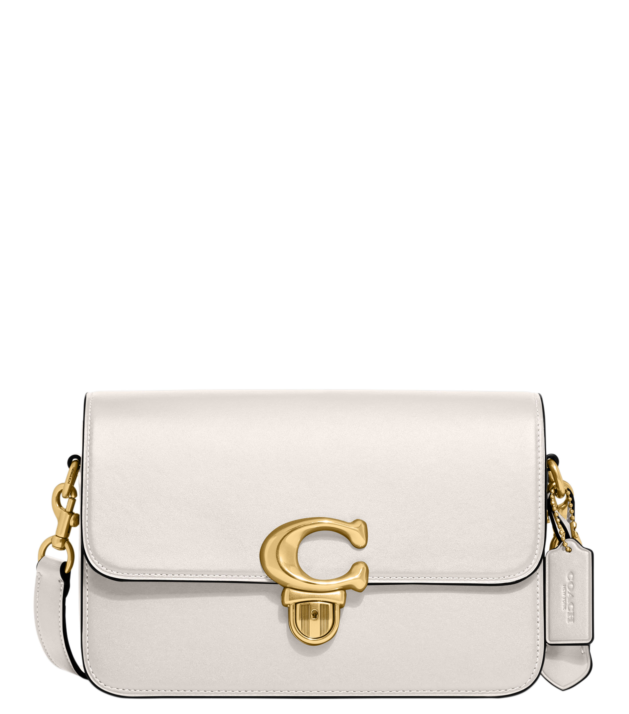 COACH: Bolso Crossbody blanco en piel Glovetanne Mujer | El Palacio de ...